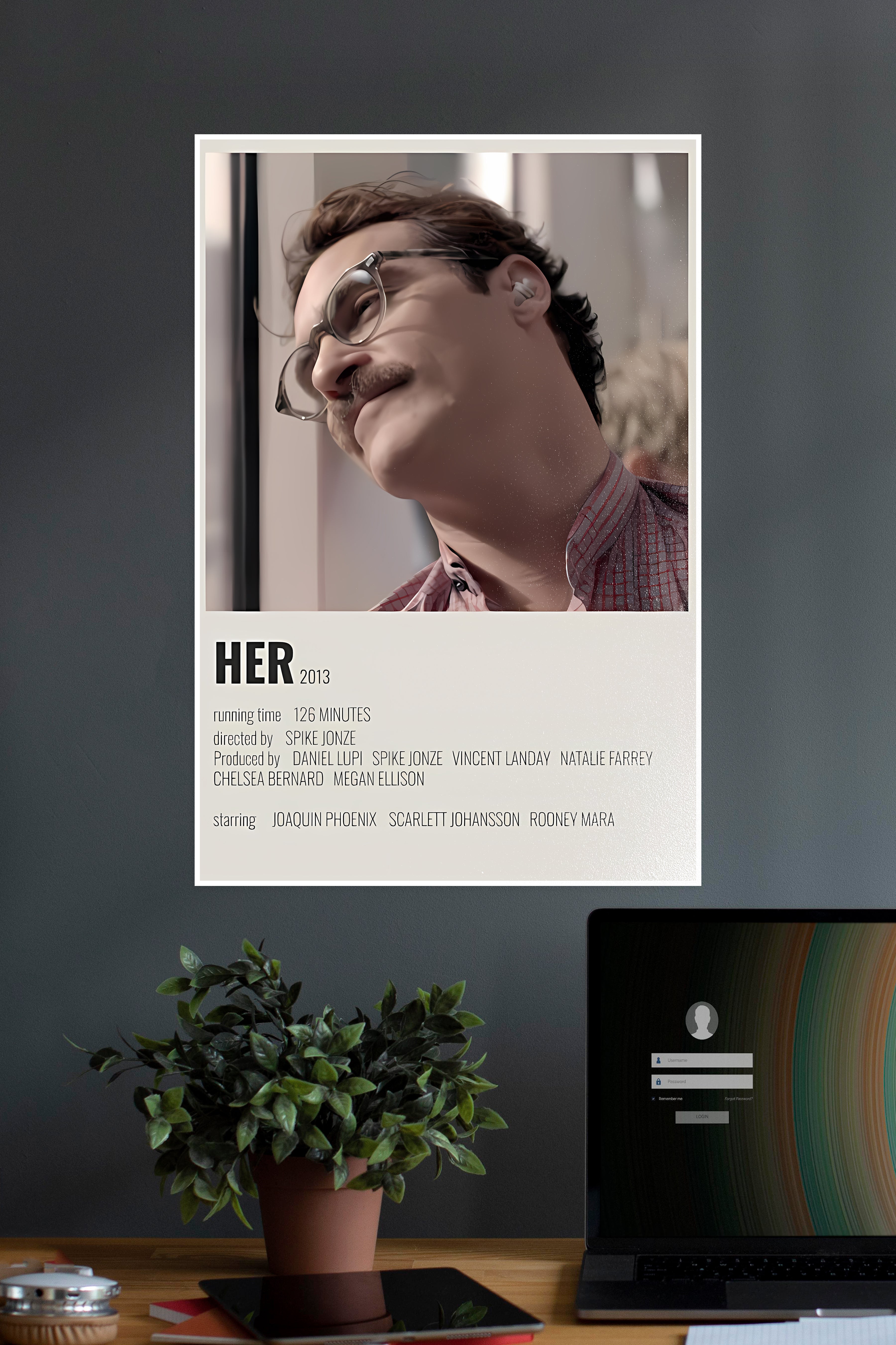 HER | Joaquin Phoenix | Movie Card | Movie Poster – Posterized