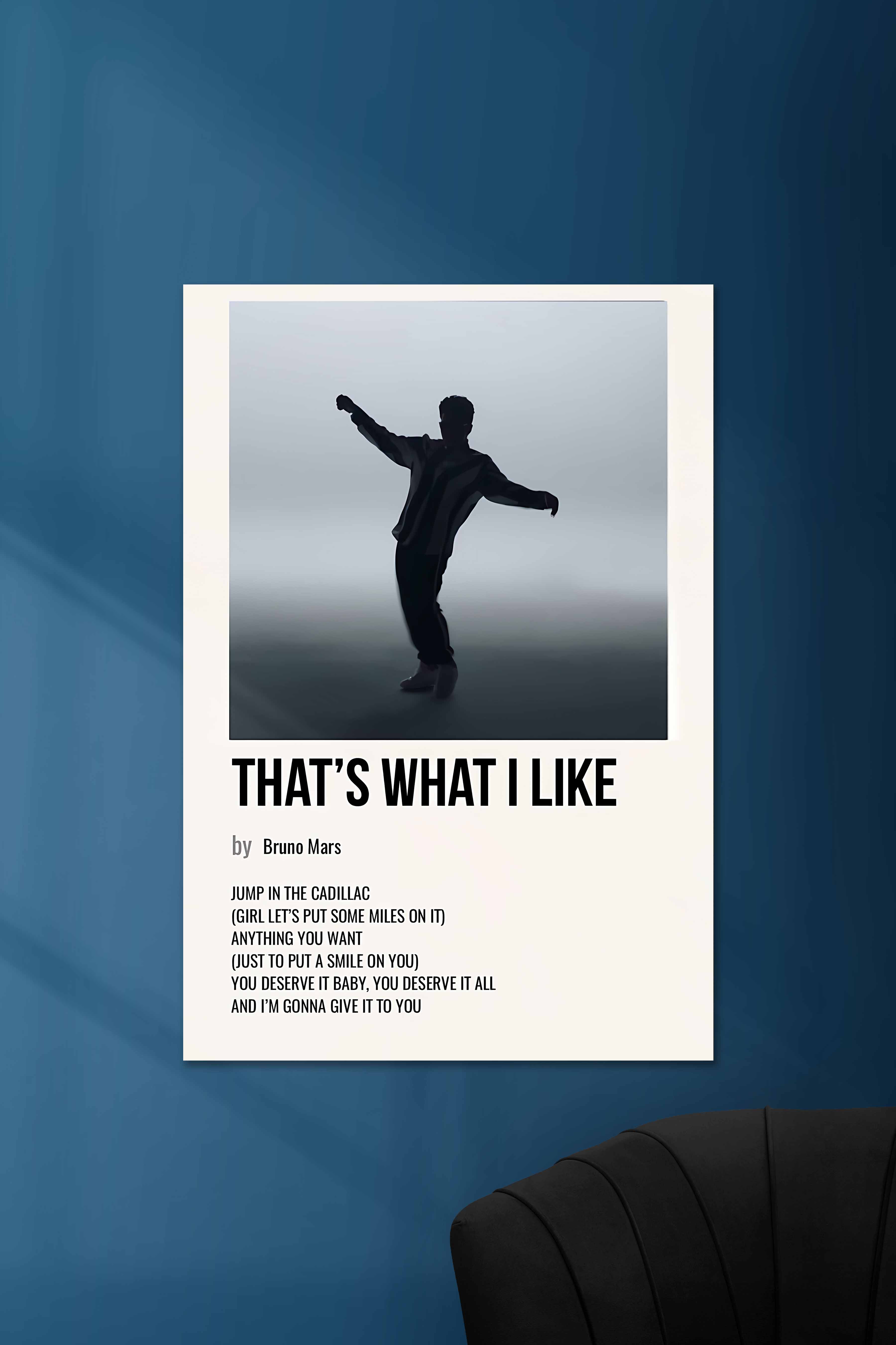 That's What I Like x Bruno Mars | Music Card | Music Artist Poster ...