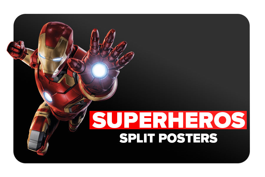 SuperHeros Split Collections | Posterized.in