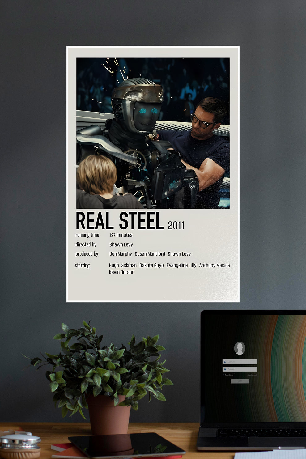 REAL STEEL | SHAWN LEVY | MOVIE CARD | MOVIE POSTERS | Posterized.in