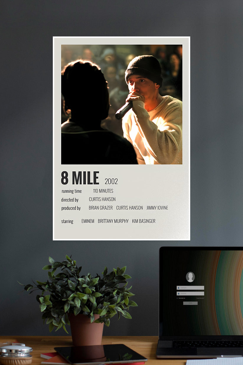 8 MILE | Eminem | Movie Card | Movie Poster | Posterized.in