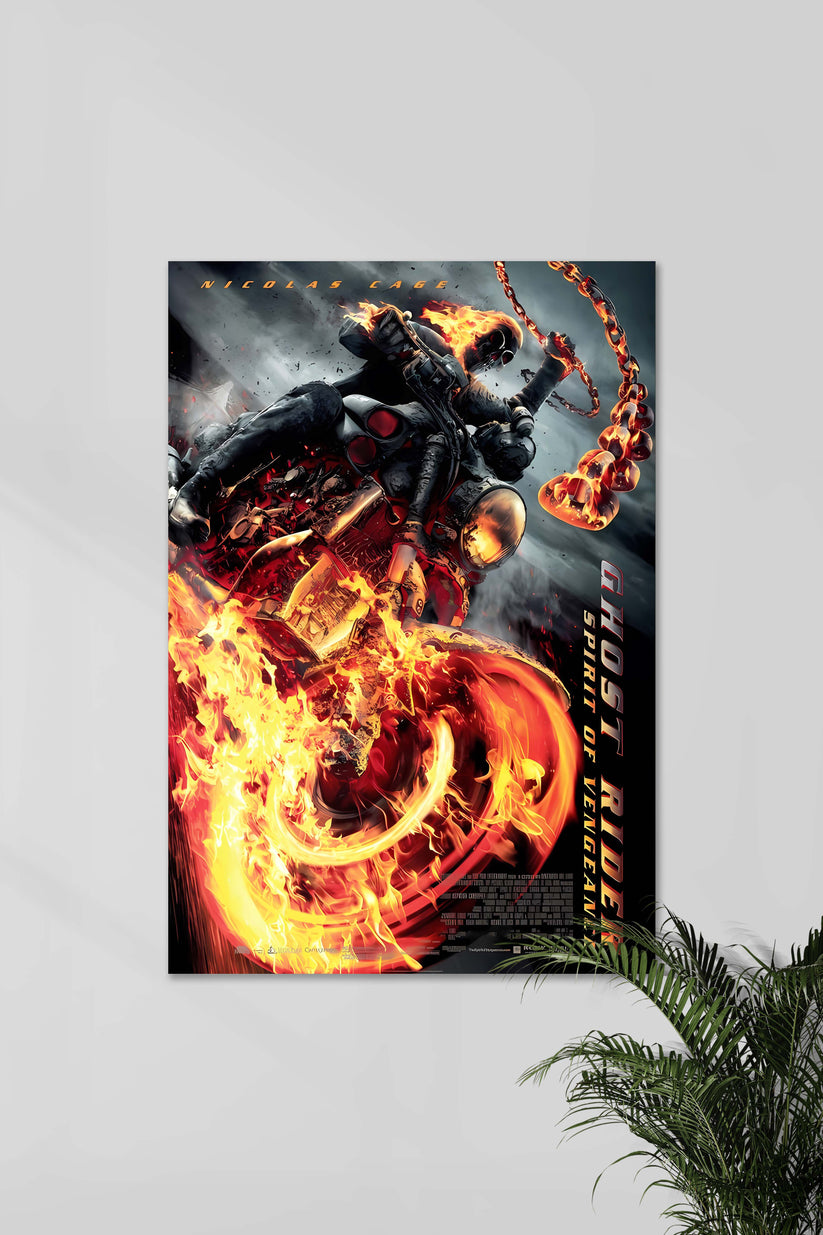 Spirit of Vengence x Ghost Rider | Horror Movie Poster | Posterized.in