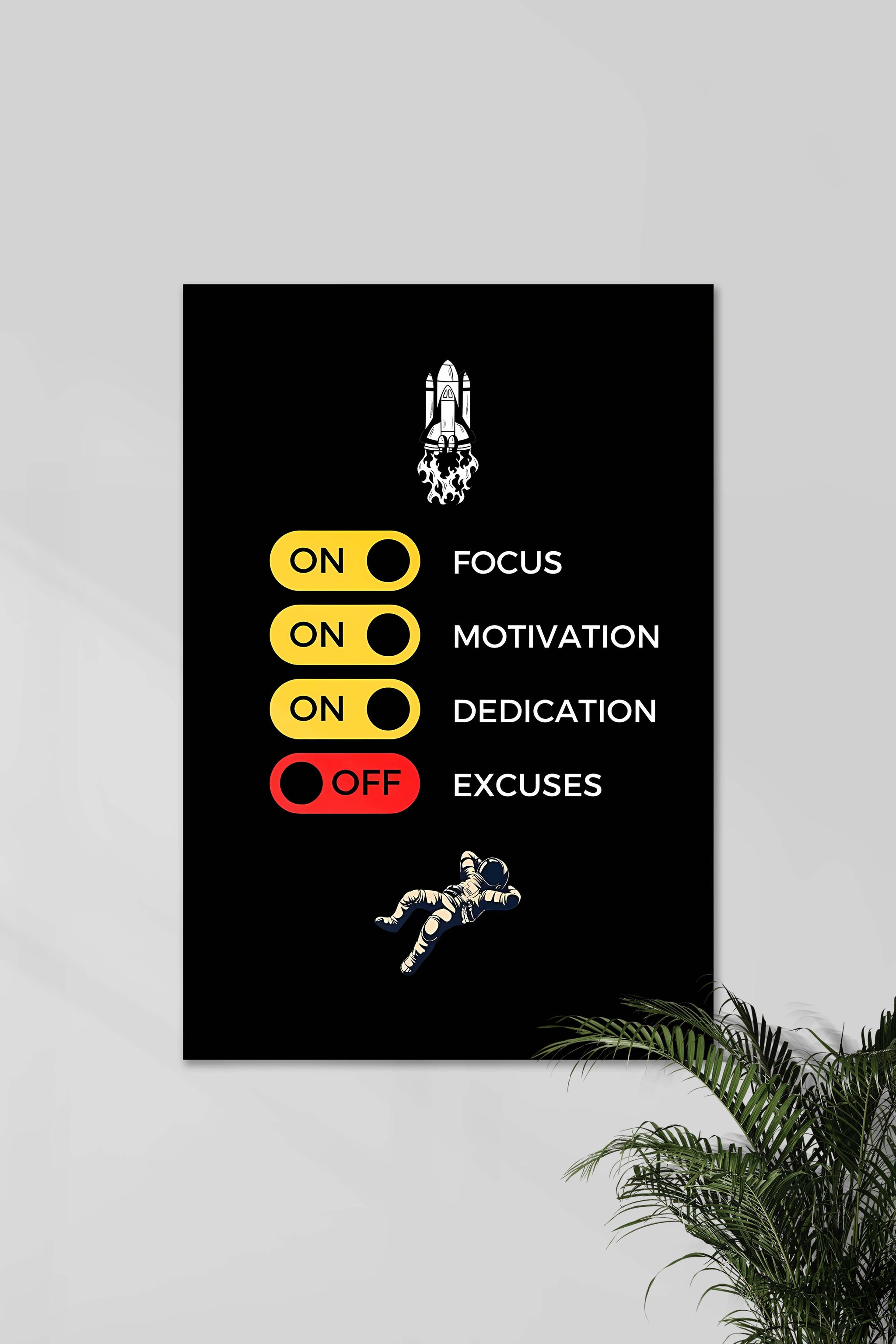 ON FOCUS OFF EXCUSES | Gym | Motivation Poster – Posterized