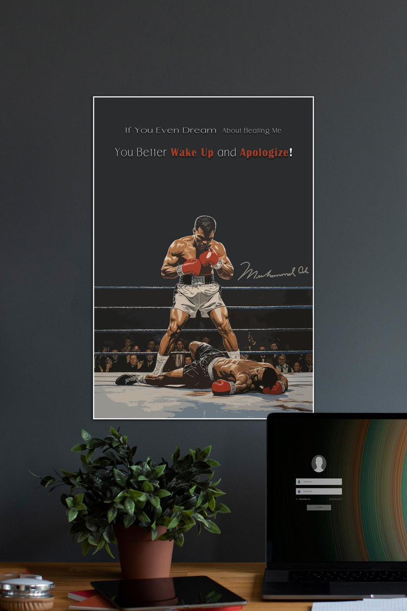 A Champion | Muhammad Ali | Boxing | Gym Poster | Posterized.in