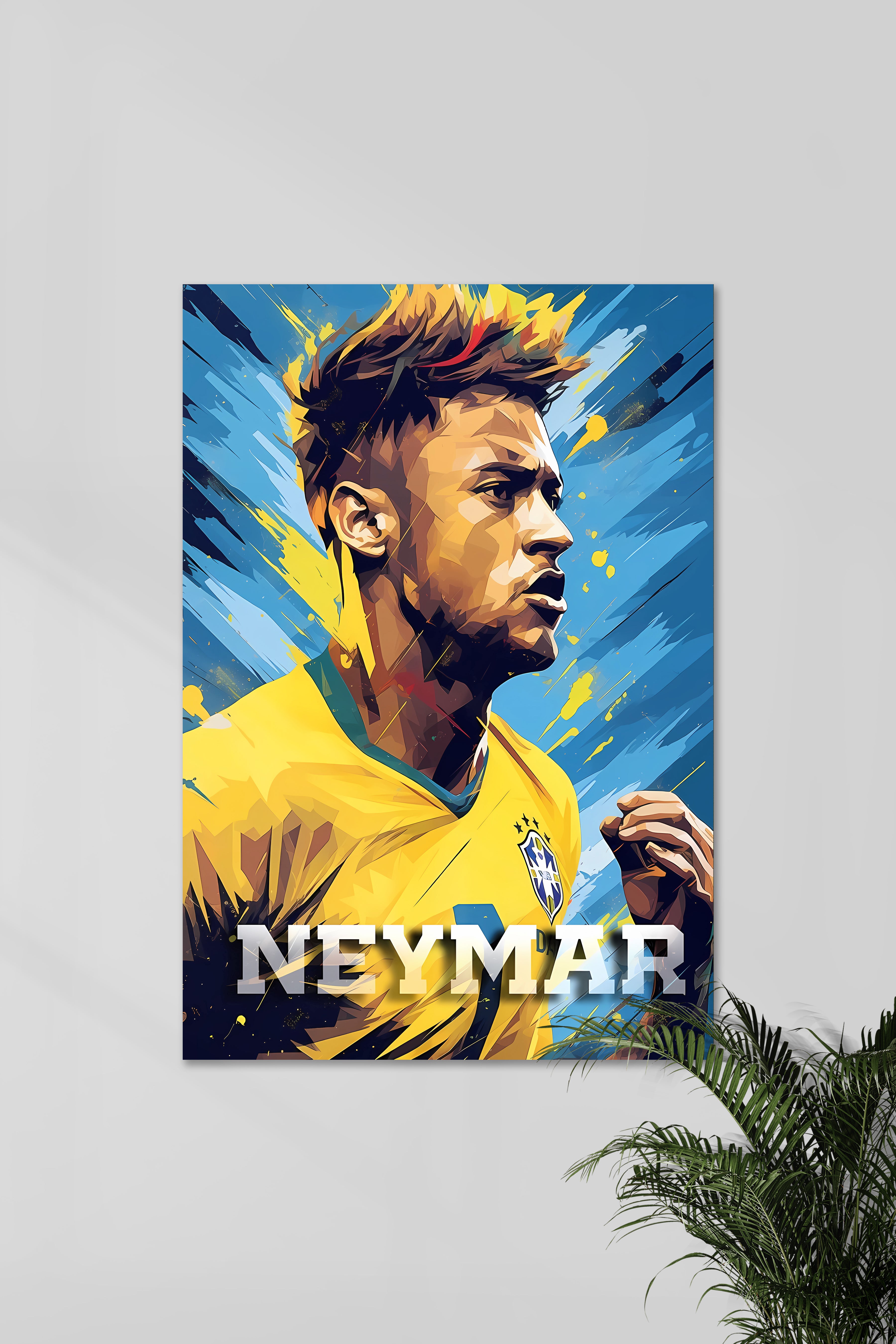 NEYMAR ART | BRAZIL FC | FootBall Poster – Posterized