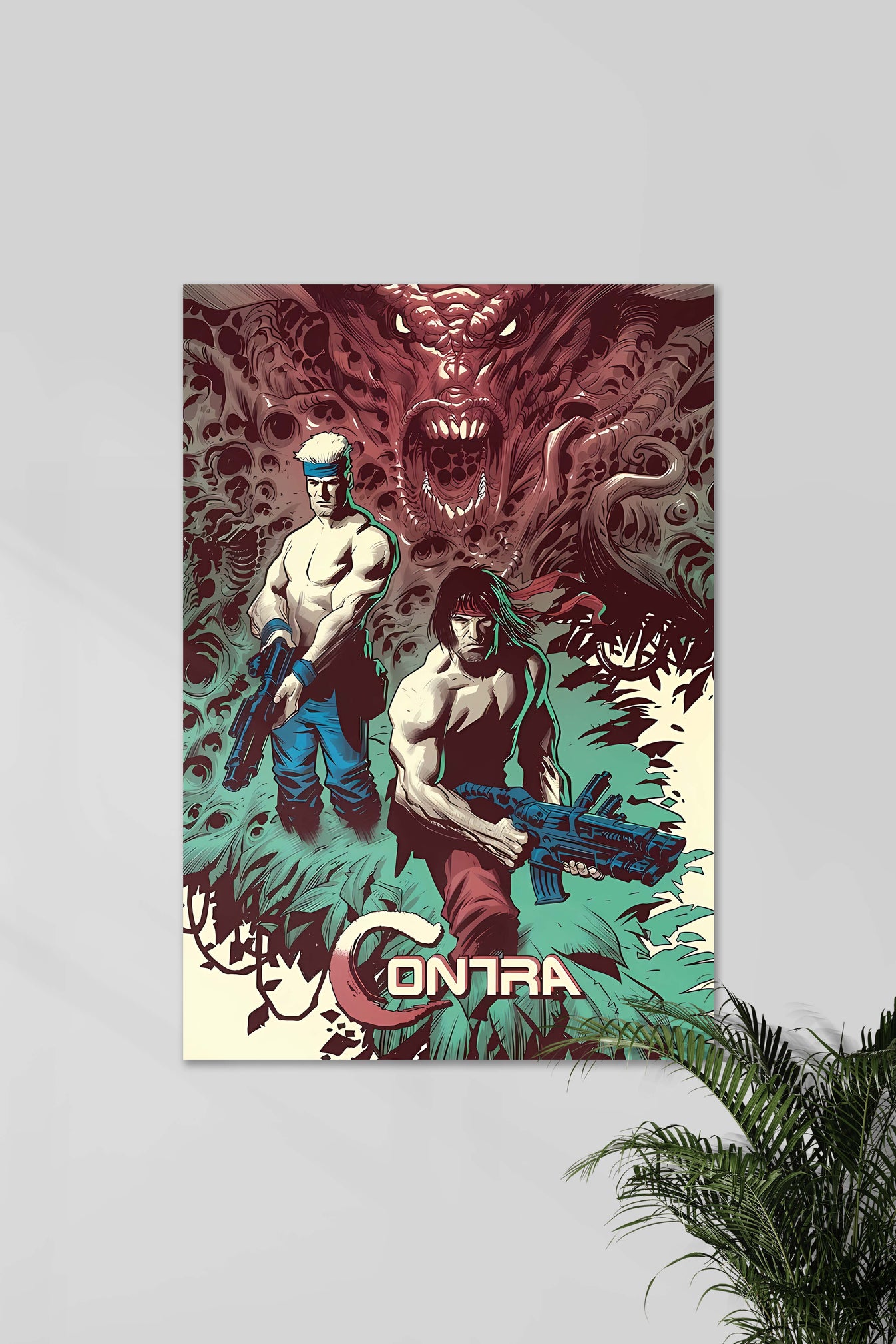 CONTRA #01 x 1P 2P | Nostalgia GAMES | GAME POSTERS | Posterized.in