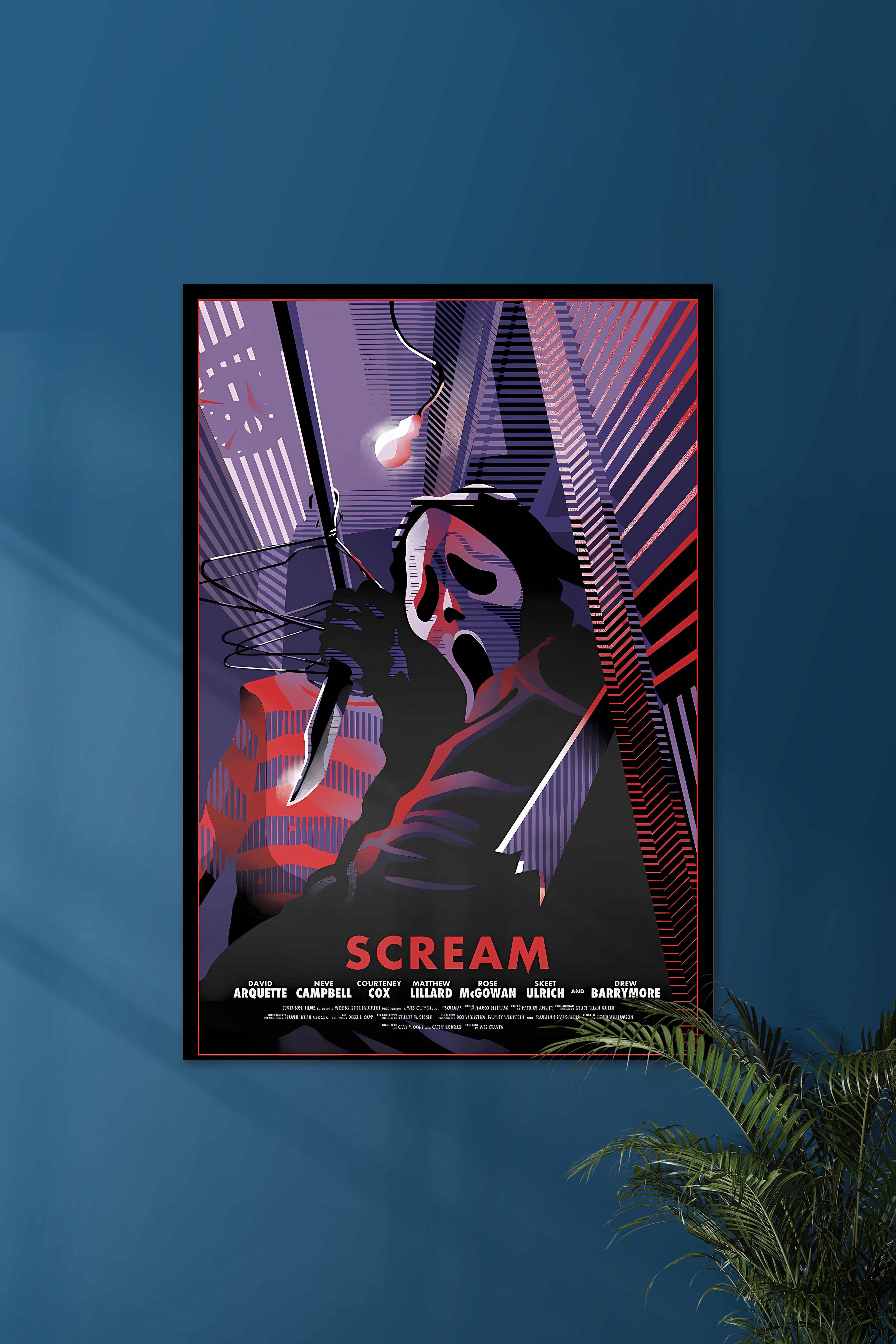 SCREAM #01 | Neve Campbell | Horror Movie Poster – Posterized