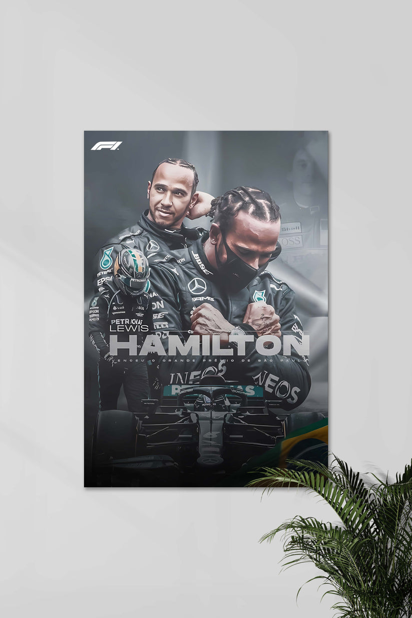 Lewis Hamilton #00 | PETRONAS F1 | F1 POSTERS | Posterized.in