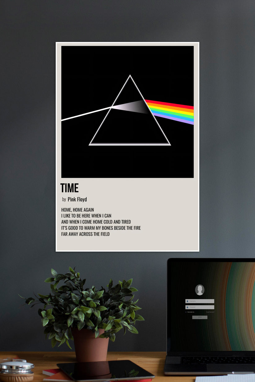 Time | Pink Floyd | Music Card | Music Artist Poster | Posterized.in