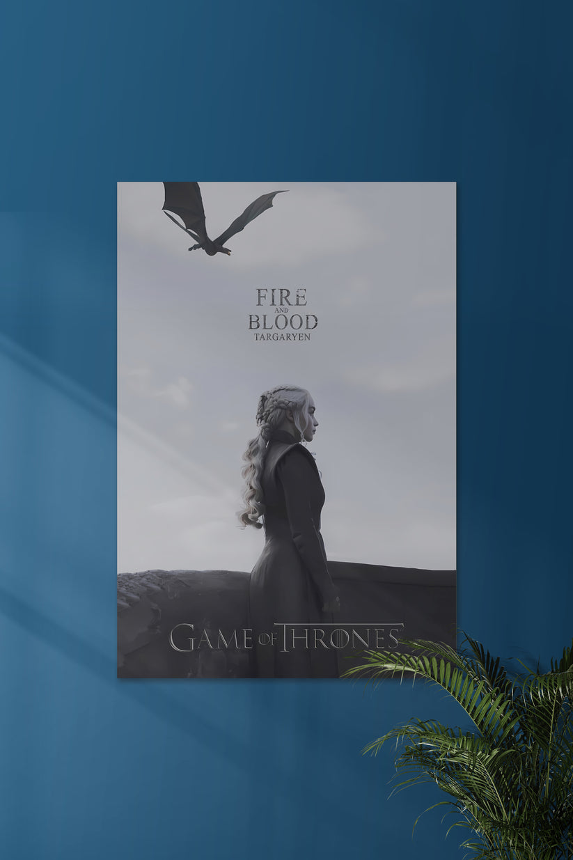 Blood & Fire | GOT | Series Poster | Posterized.in