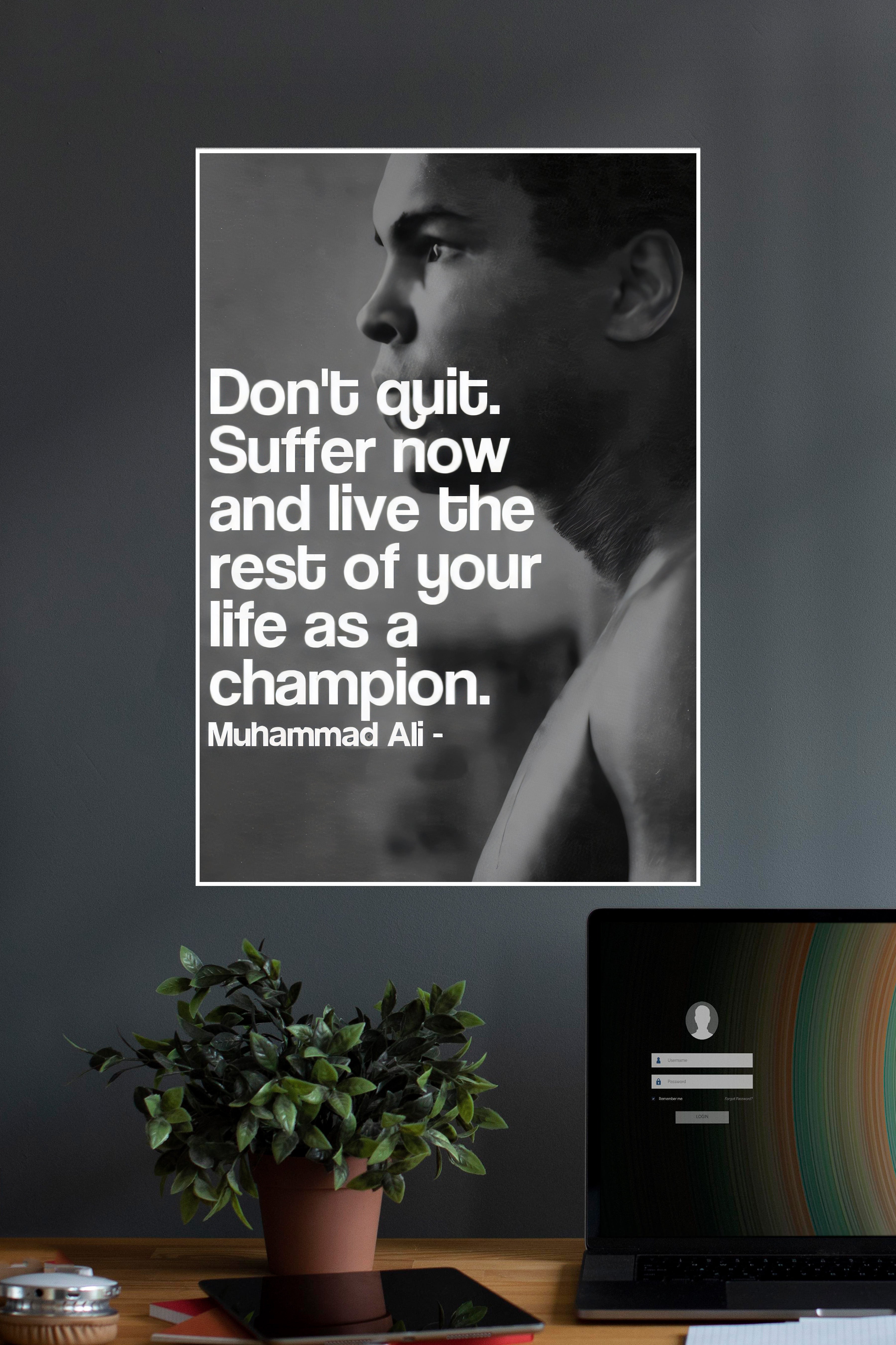 Live The Life As A Champion | Muhammed Ali | Quotes | Motivational Pos ...