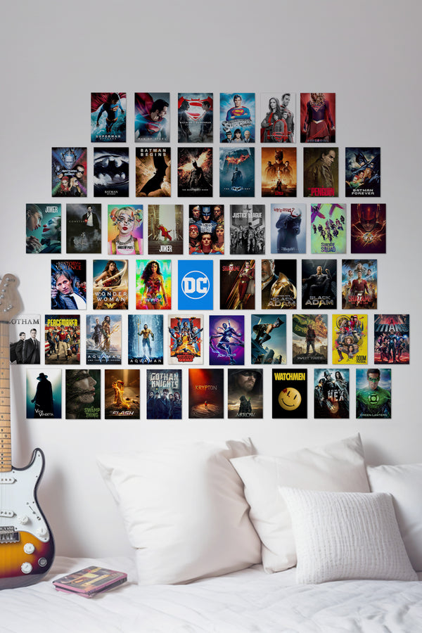 50 Epic DC Cinematic Universe Collage Set | Posterized.in