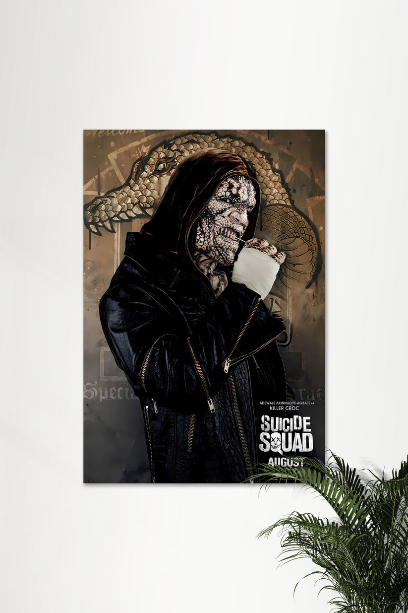 KILLER CROC X ADEWALE AKINNUOYE | Sucide Squad | DCU Poster – Posterized