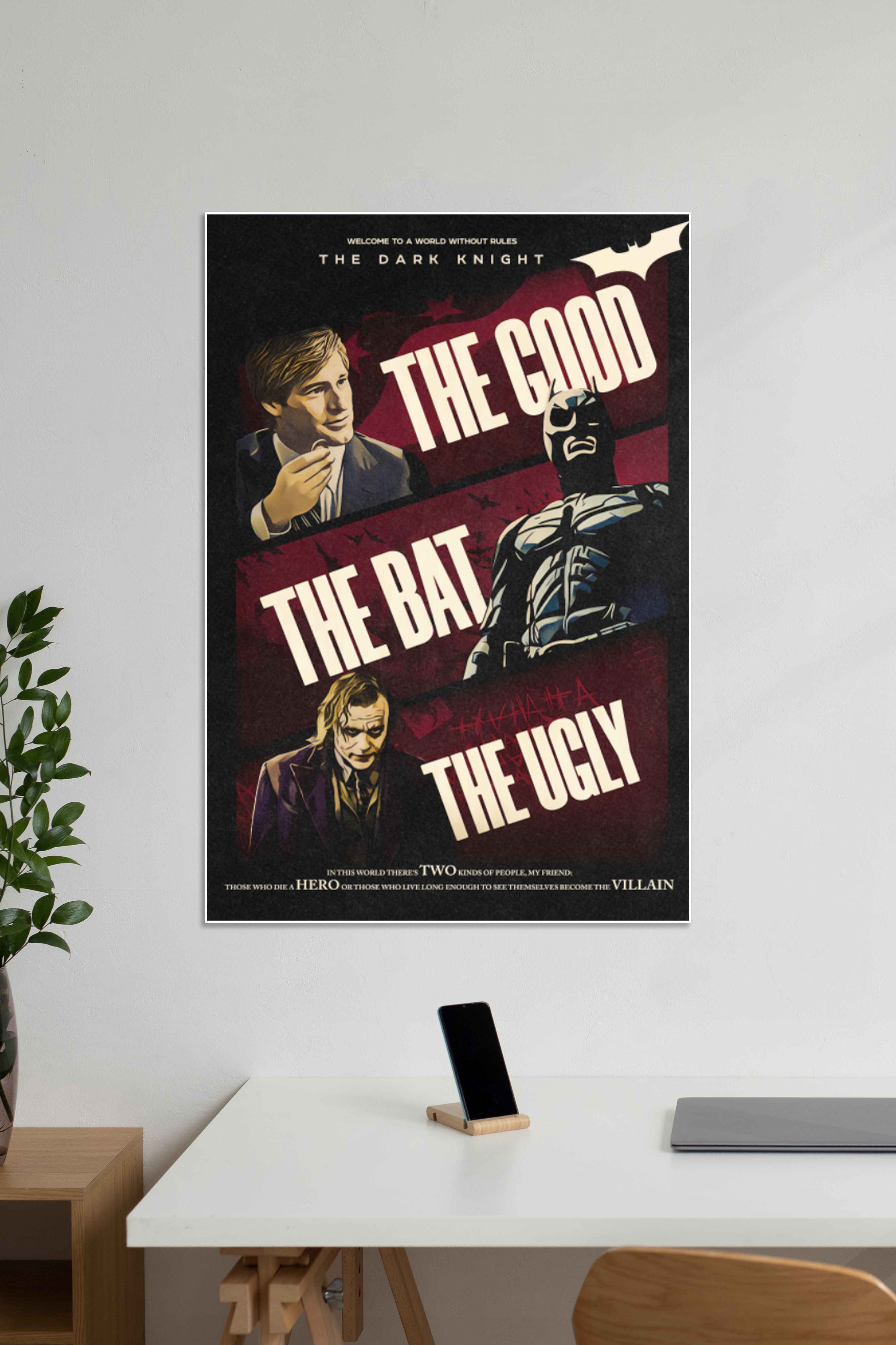 BATMAN DARK KNIGHT | GOOD BAT UGLY | Christopher Nolan | DCU POSTER ...