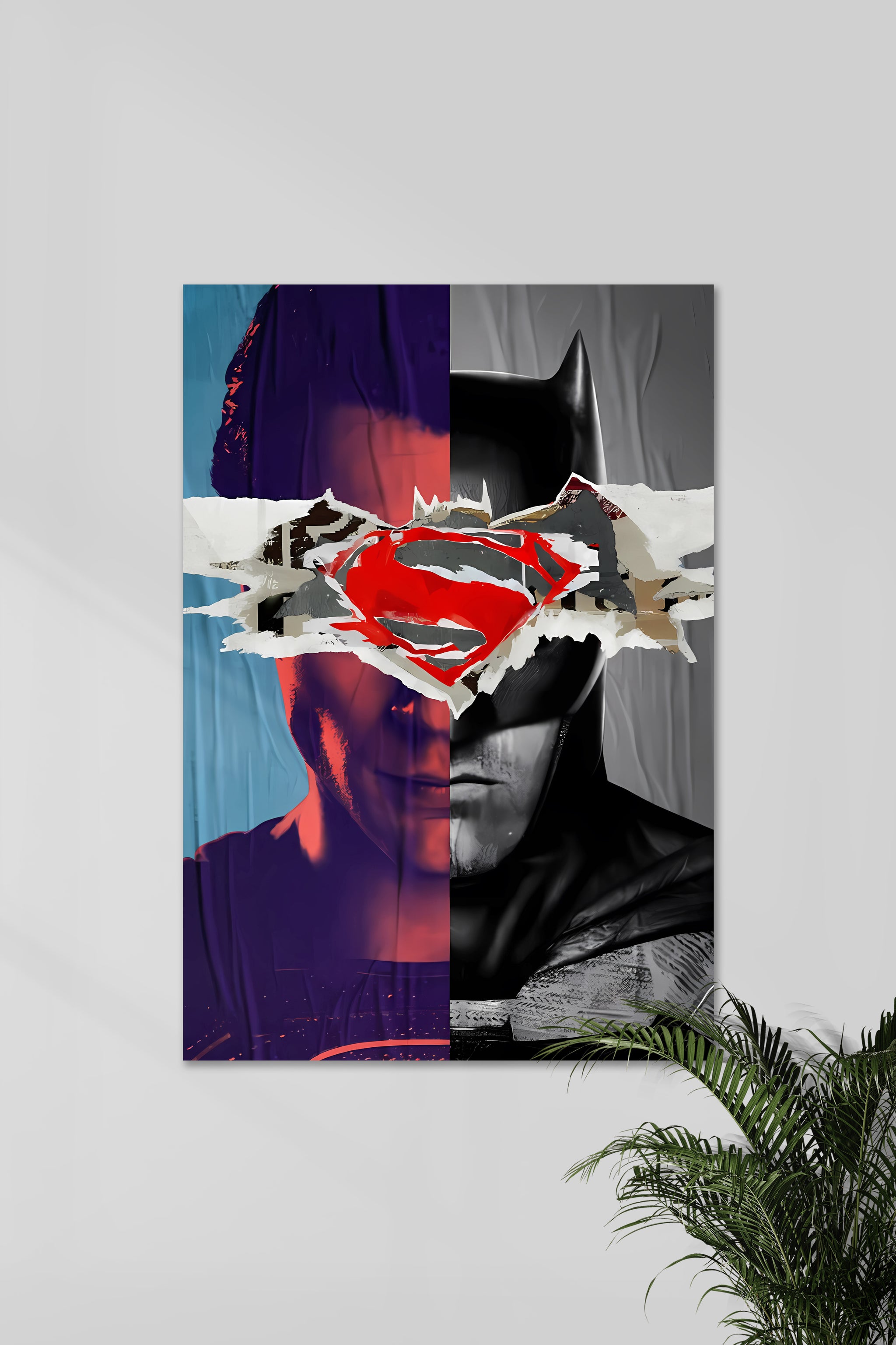 Heroes at Odds Batman versus Superman | ZSJL | DCU POSTER – Posterized