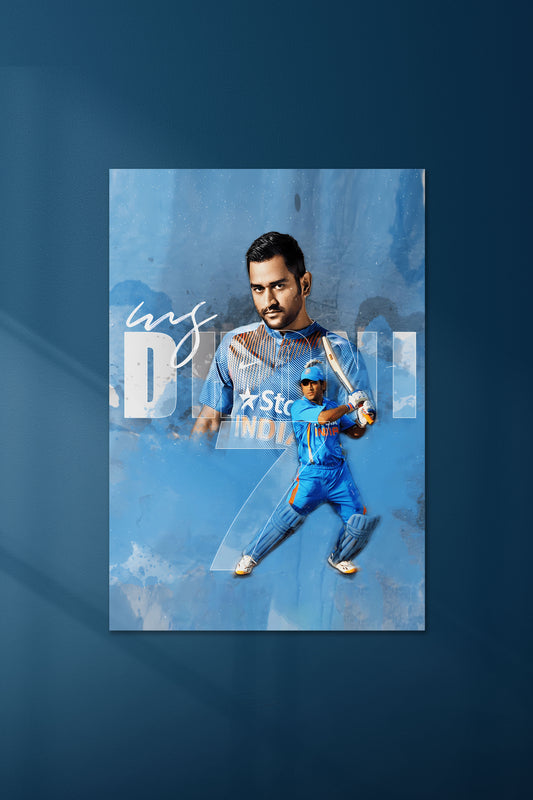 MS Dhoni 7 – Posterized