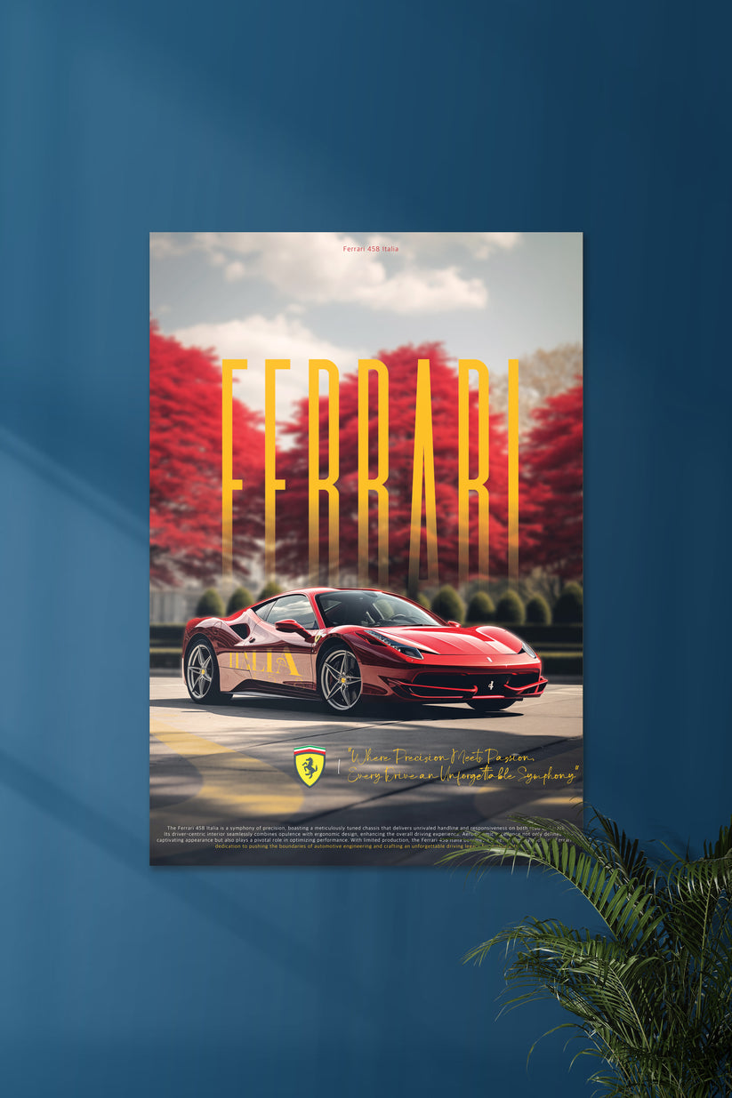 FERRARI 458 ITALIA | CONCEPT CARS #06 | CAR POSTERS – Posterized