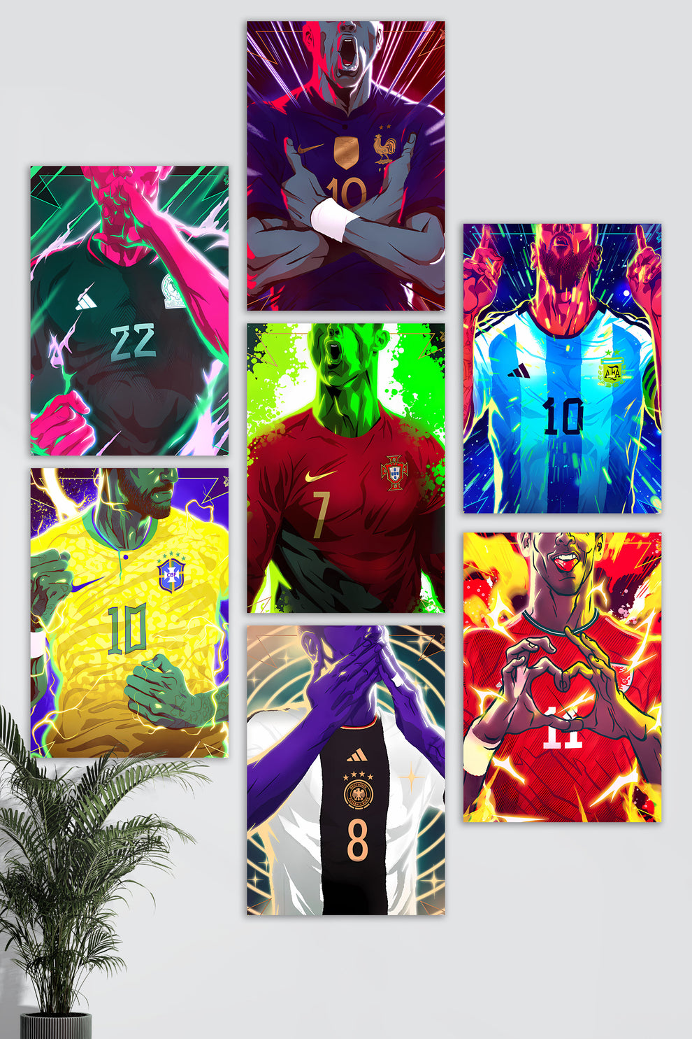 GOAT FootBall Set #03 | COLLECTABLE SET | FOOTBALL COMBO – Posterized