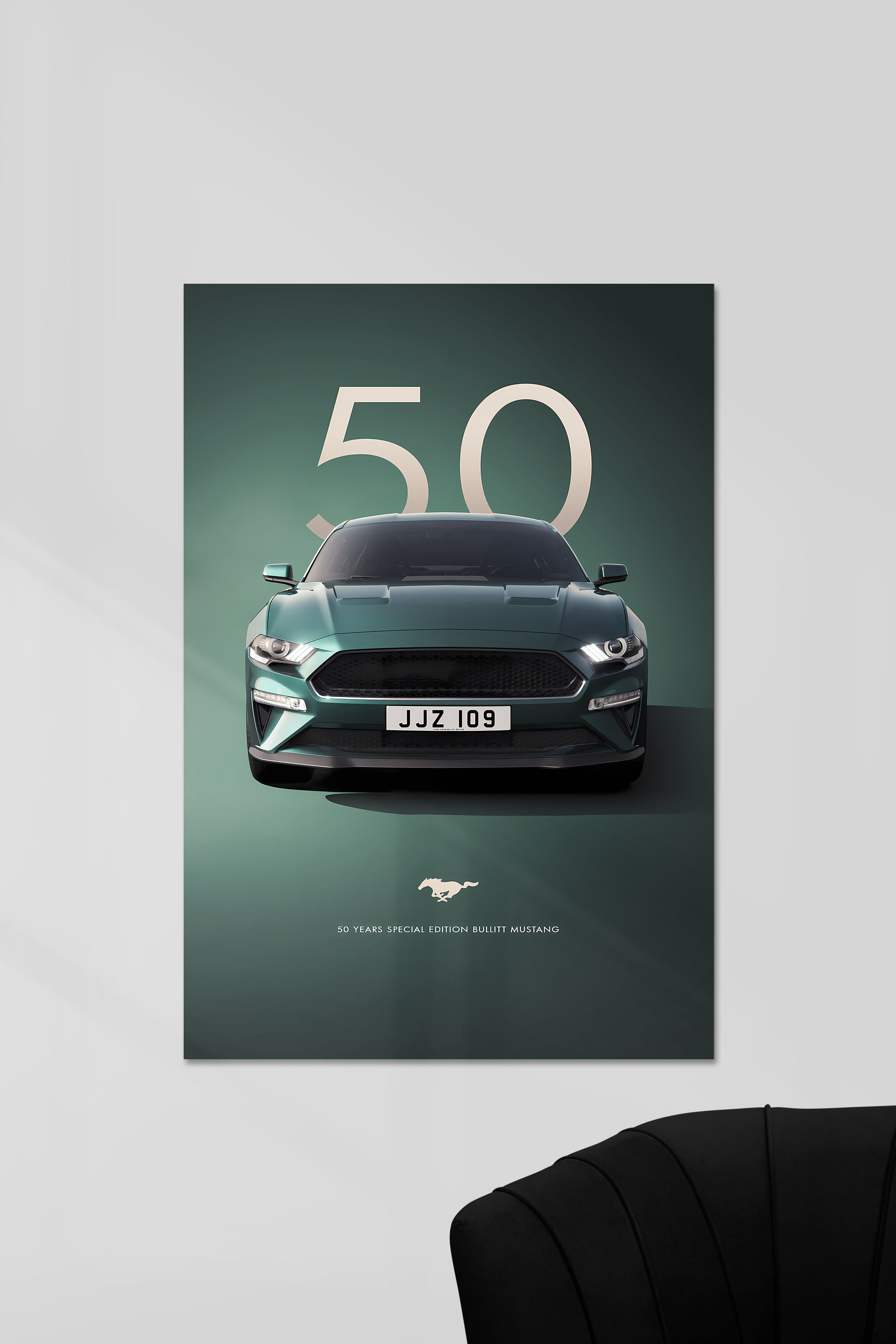 FORD MUSTANG | VINTAGE CAR #1 | CAR POSTERS – Posterized