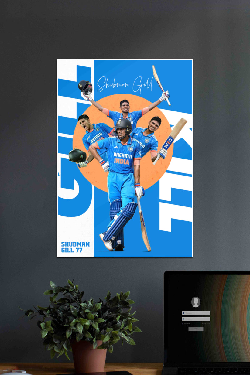 GILL x KILL | Shubman Gill | Cricket Poster – Posterized