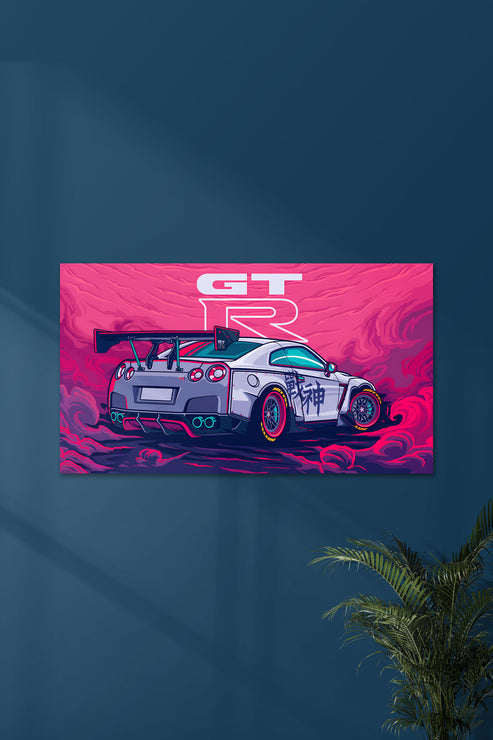 GTR | VECTOR STYLE CARS #01 | CAR POSTERS | Posterized.in