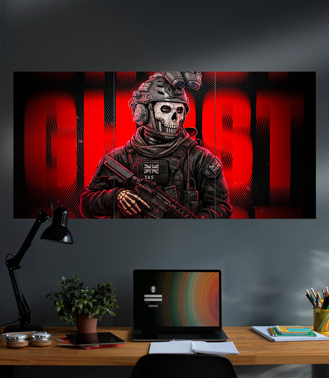 Ghost | Call Of Duty | Game Set | 3 Piece Set | Posterized.in