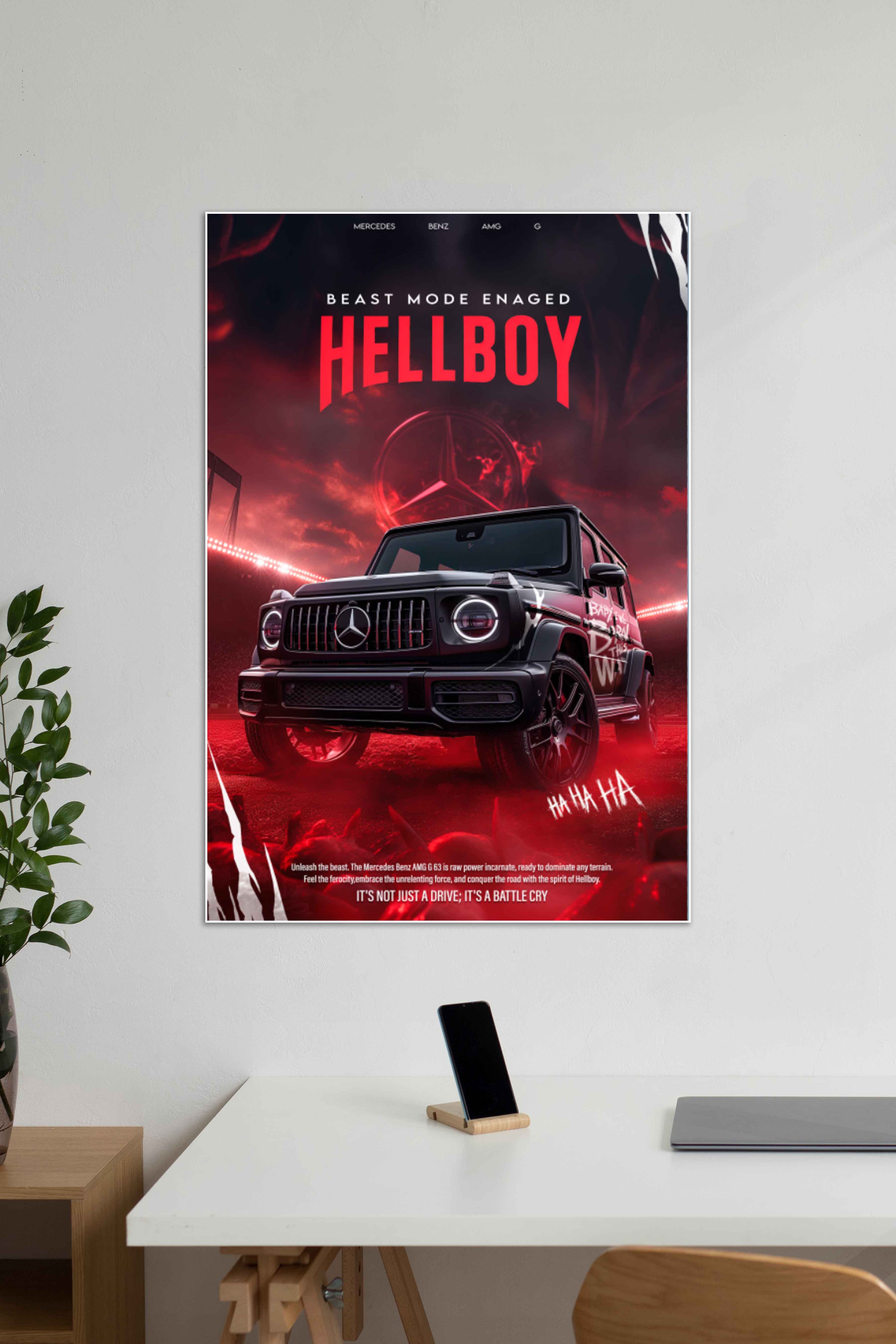 HELLBOYx MERCEDES BENZ G | CONCEPT CARS #08 | CAR POSTERS – Posterized