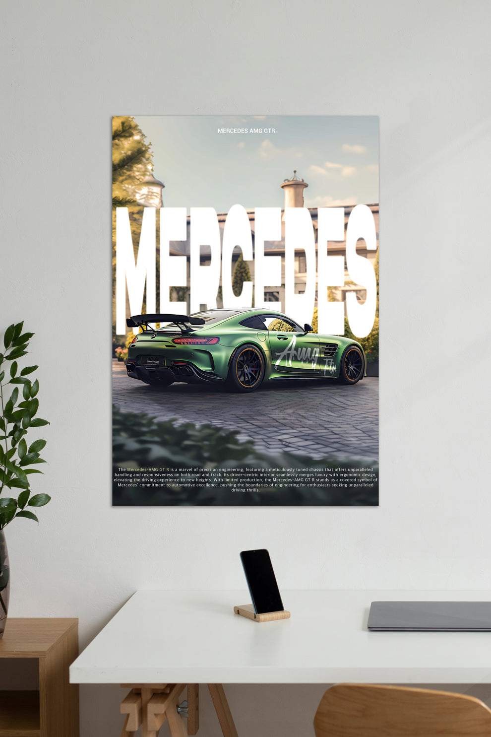 MERCEDES AMG GTR GREEN | CONCEPT CARS #04 | CAR POSTERS | Posterized.in