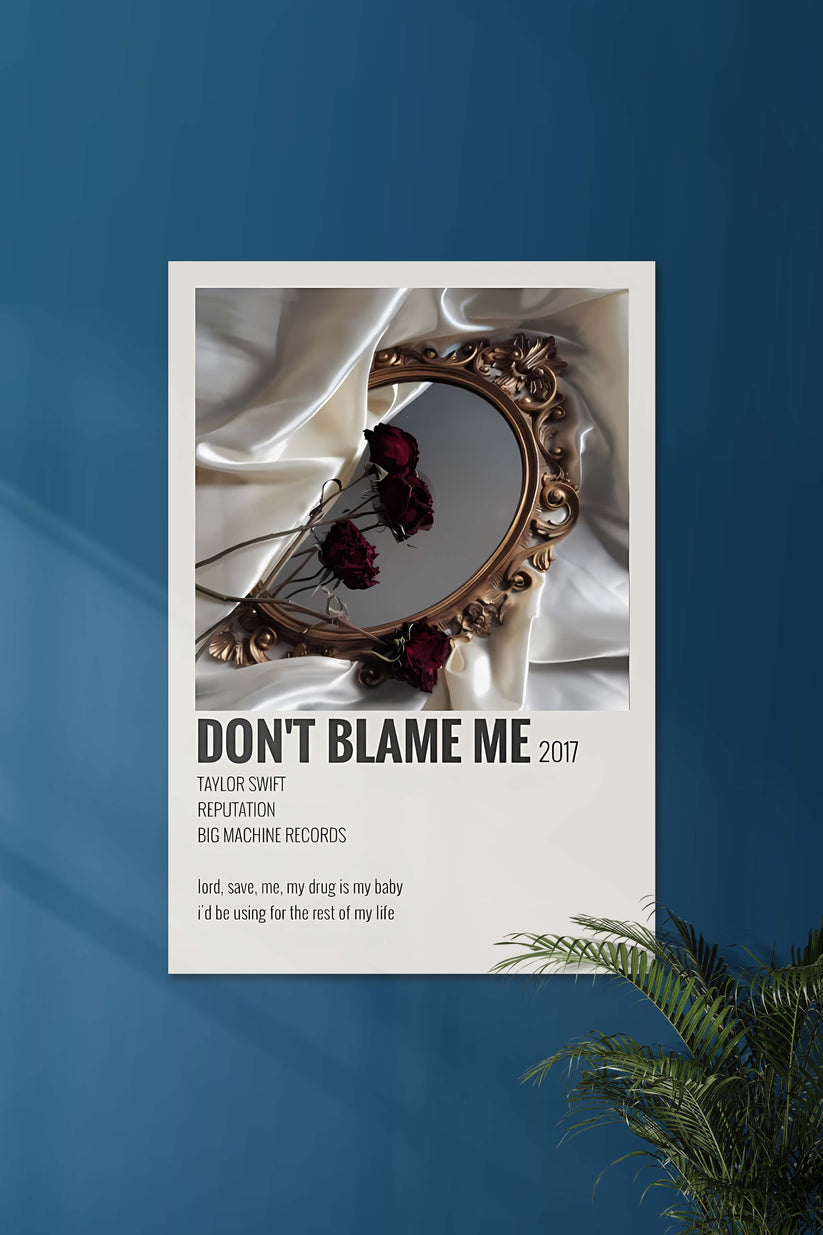 Don't Blame Me x Taylor Swift | Music Card | Music Artist Poster ...