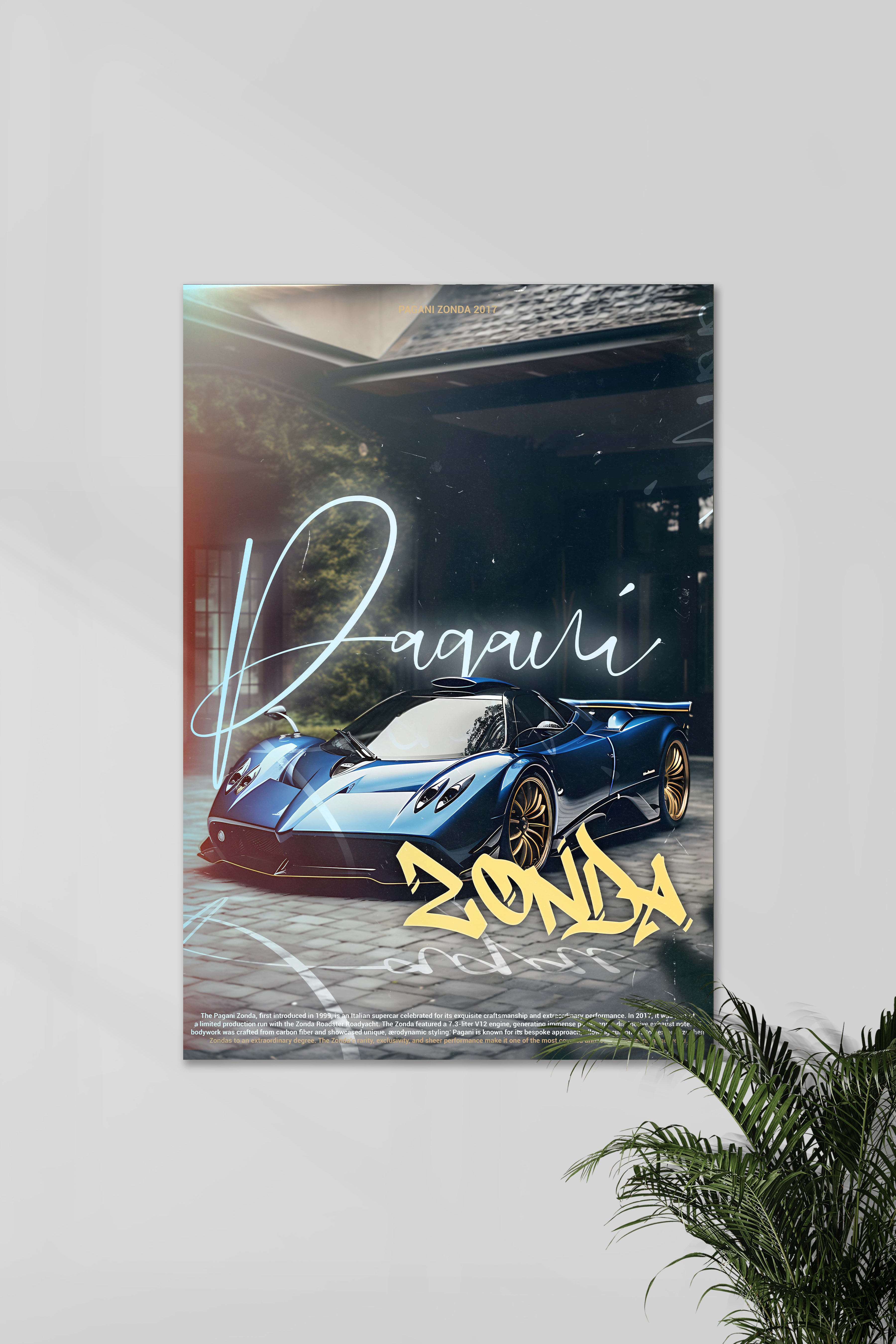 PAGANI ZONDA | CONCEPT CARS #05 | CAR POSTERS – Posterized
