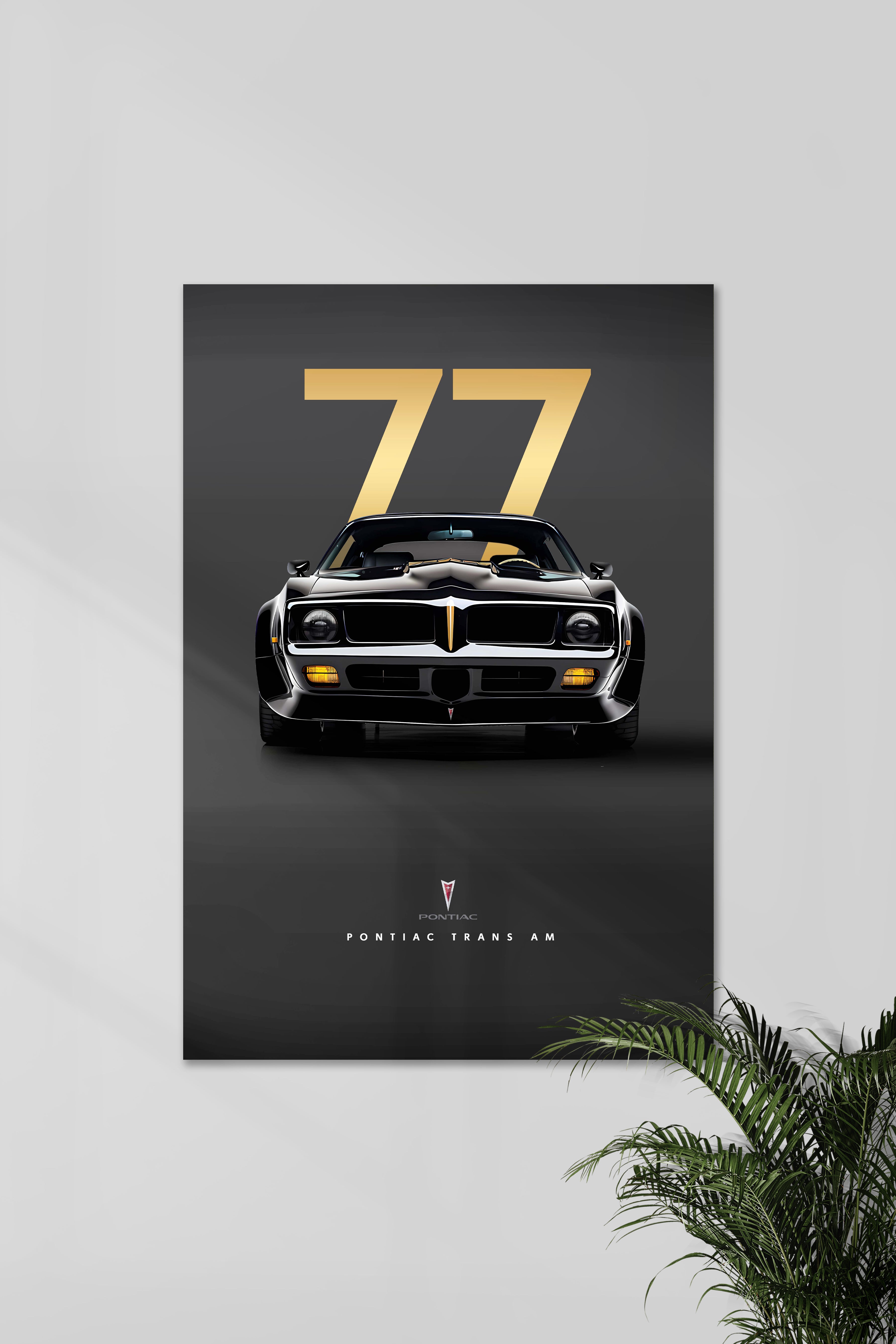 Pontiac Trans AM #77 | SOLID CARS #00 | CAR POSTERS – Posterized