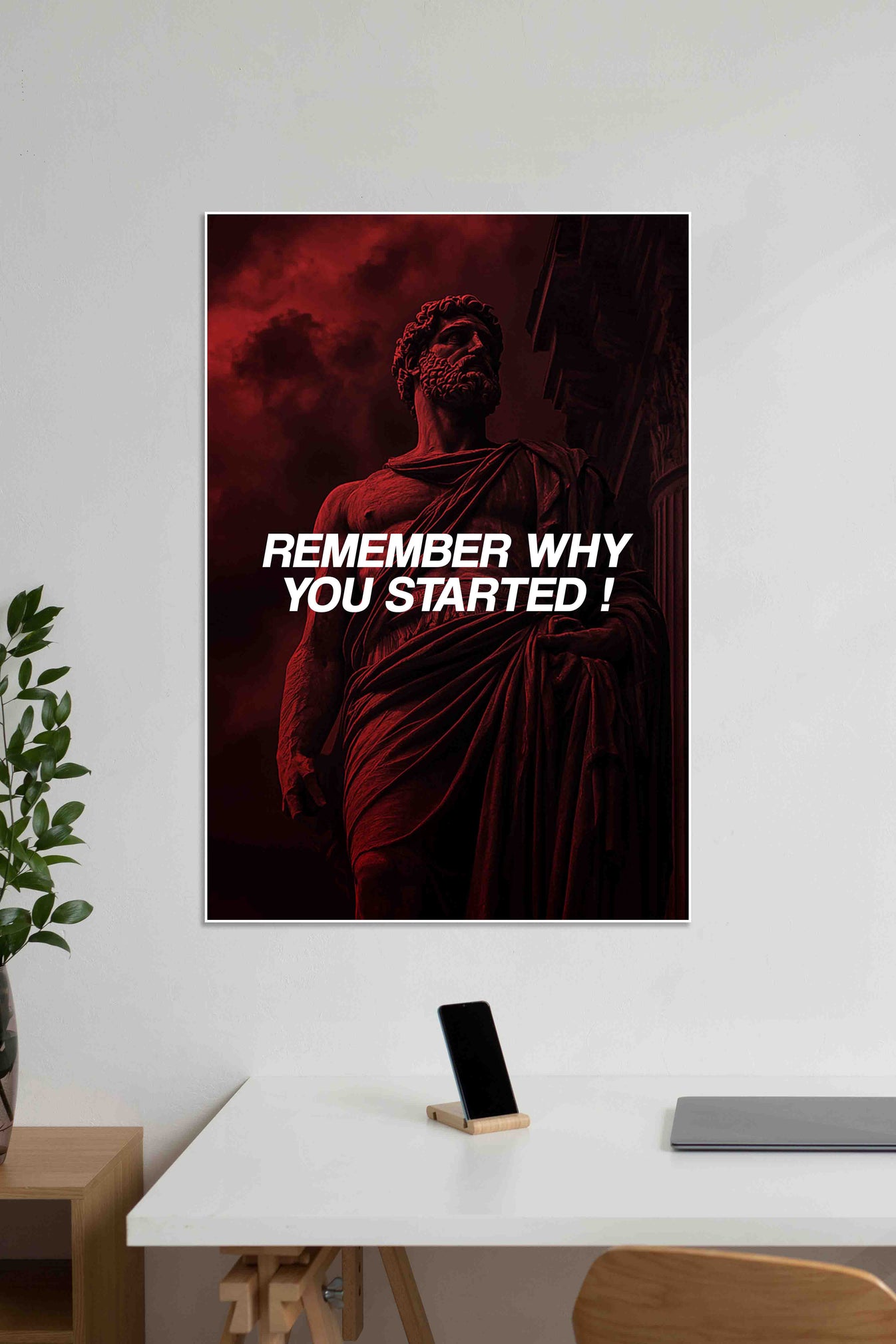 Remember Why You Started | GYM | Motivational Poster | Posterized.in