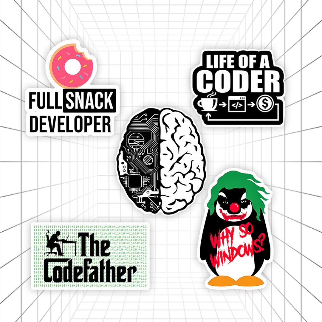 Coding Stickers for Programmers #01 | Stickerized | 5 Stickers ...