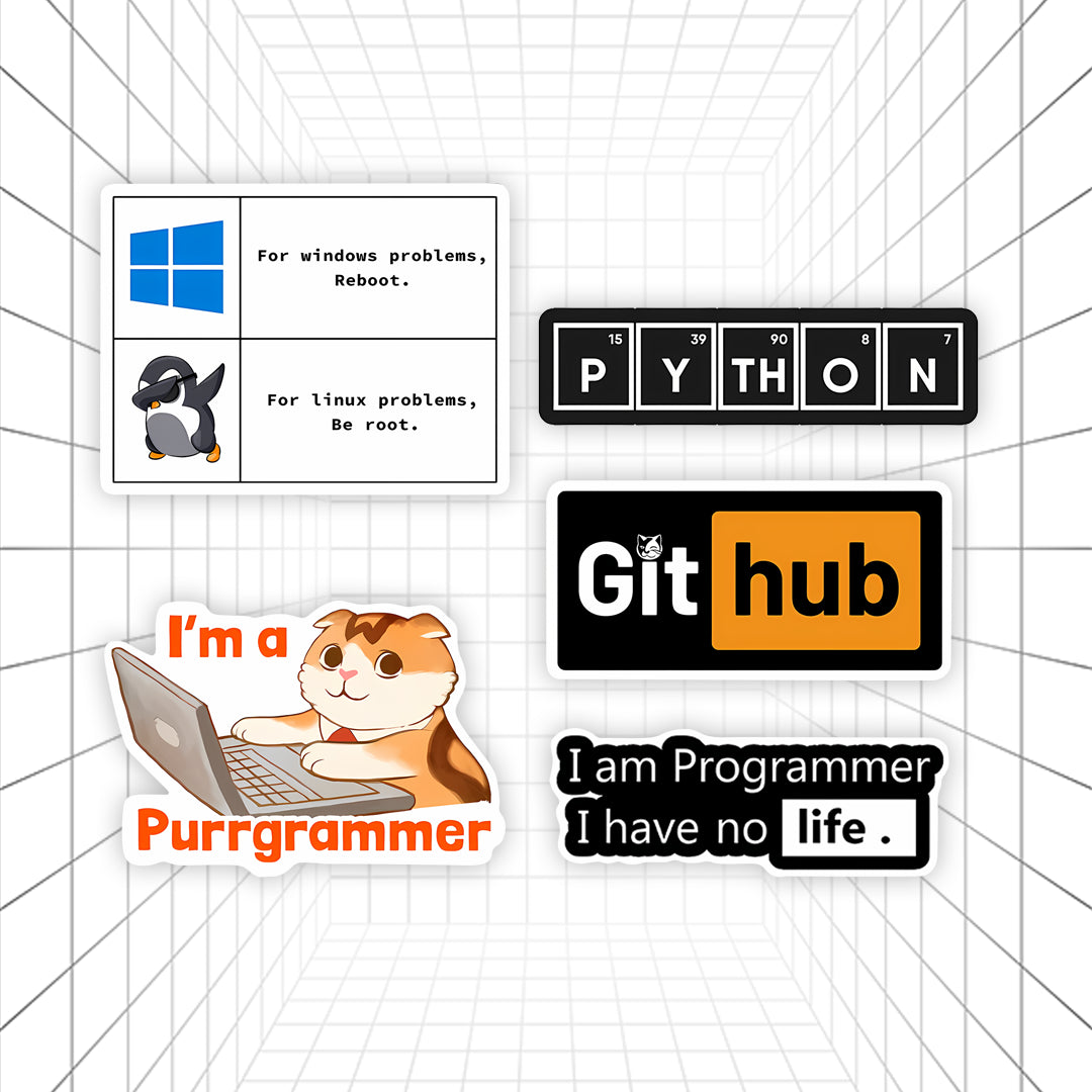 Coding Stickers for Programmers #02 | Stickerized | 5 Stickers ...