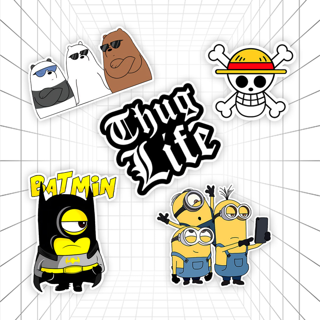 Thug Stickers #01 | Stickerized | 5 Stickers | Posterized.in