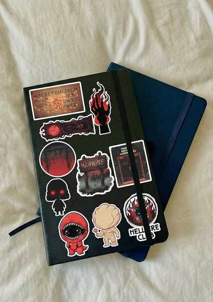 Red & Black Hawkins Universe | Stranger Things #01 | Stickerized | 10 ...