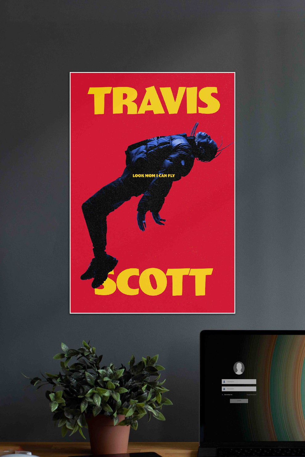 Travis Scott x Look Mom I can FLY | Travis Scott | Music Artist Poster ...