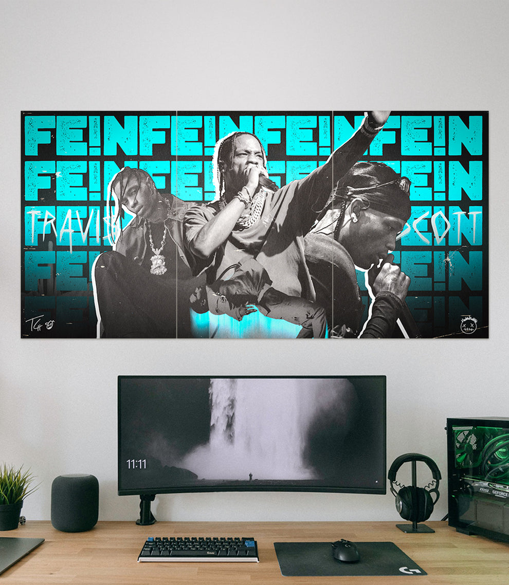 Travis Scott X FEIN | Music SET | 3 Piece Set | Posterized.in