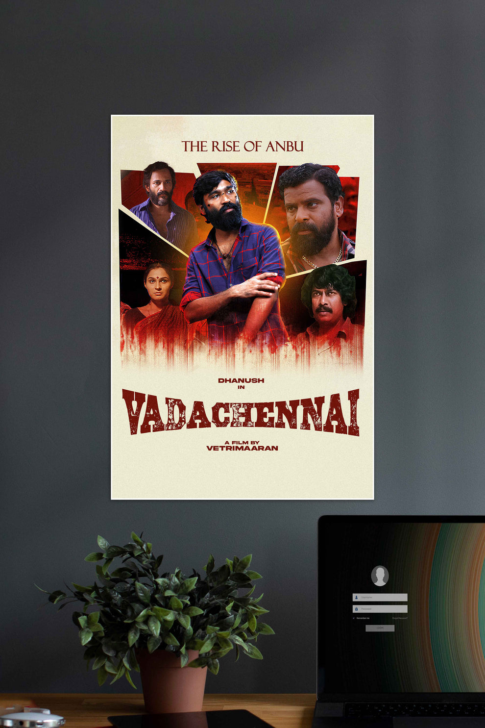 The Rise Of ANBU | VADACHENNAI | Kollywood | Movie Posters | Posterized.in