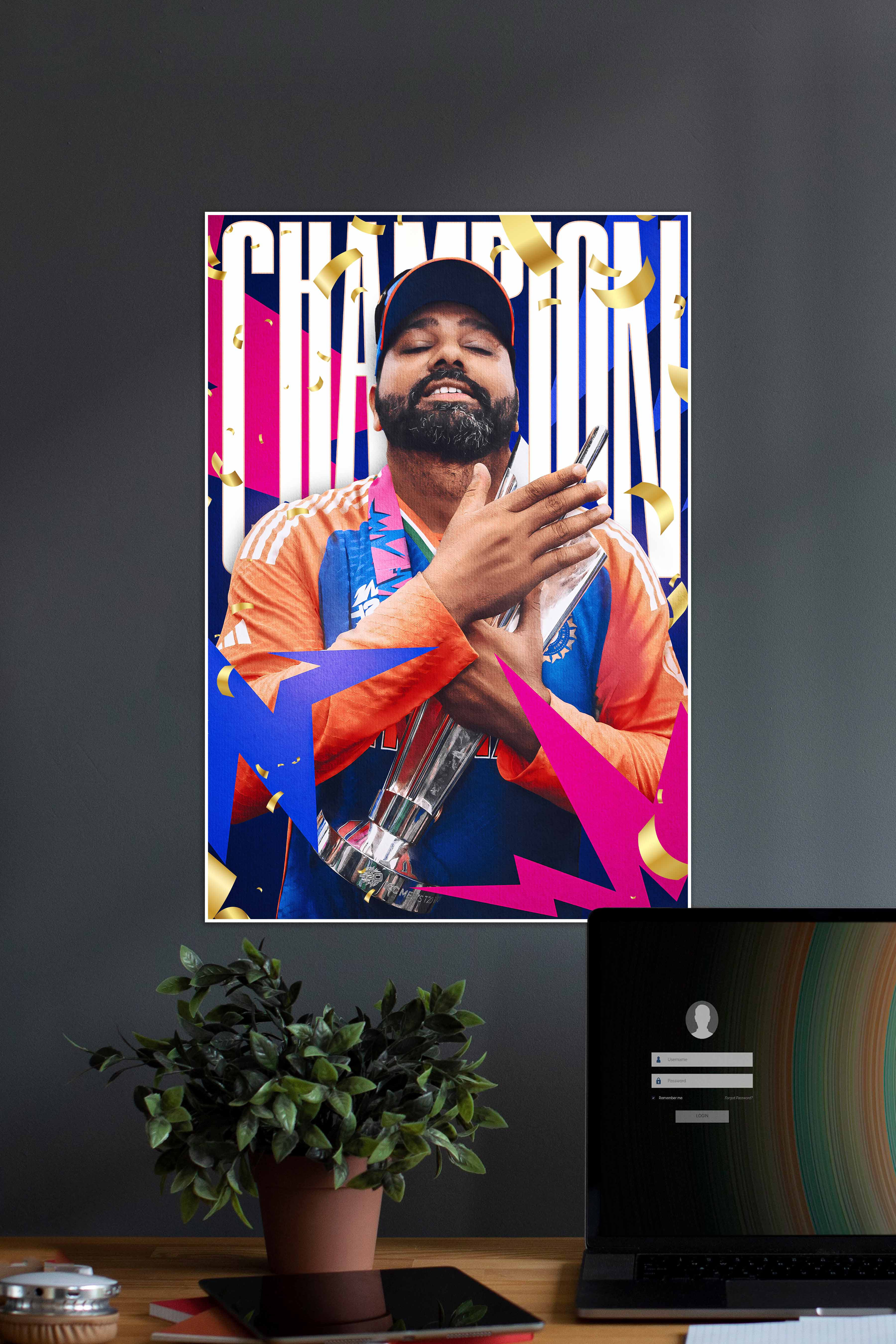 Rohit Sharma – Posterized