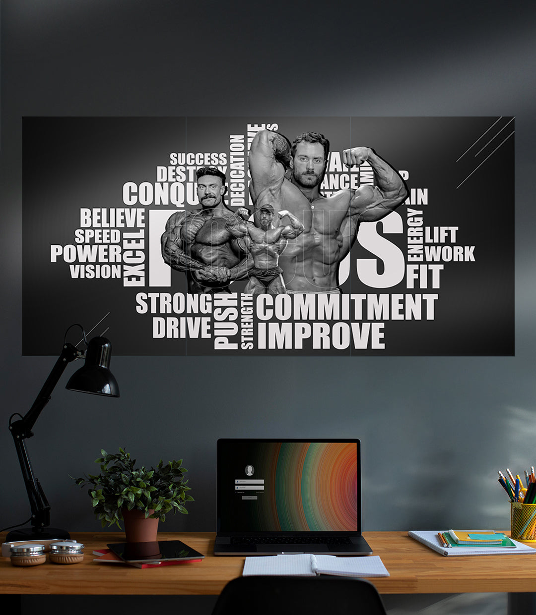 FOCUS X CBum | Chris Bumstead | 3 Piece Set | Posterized.in