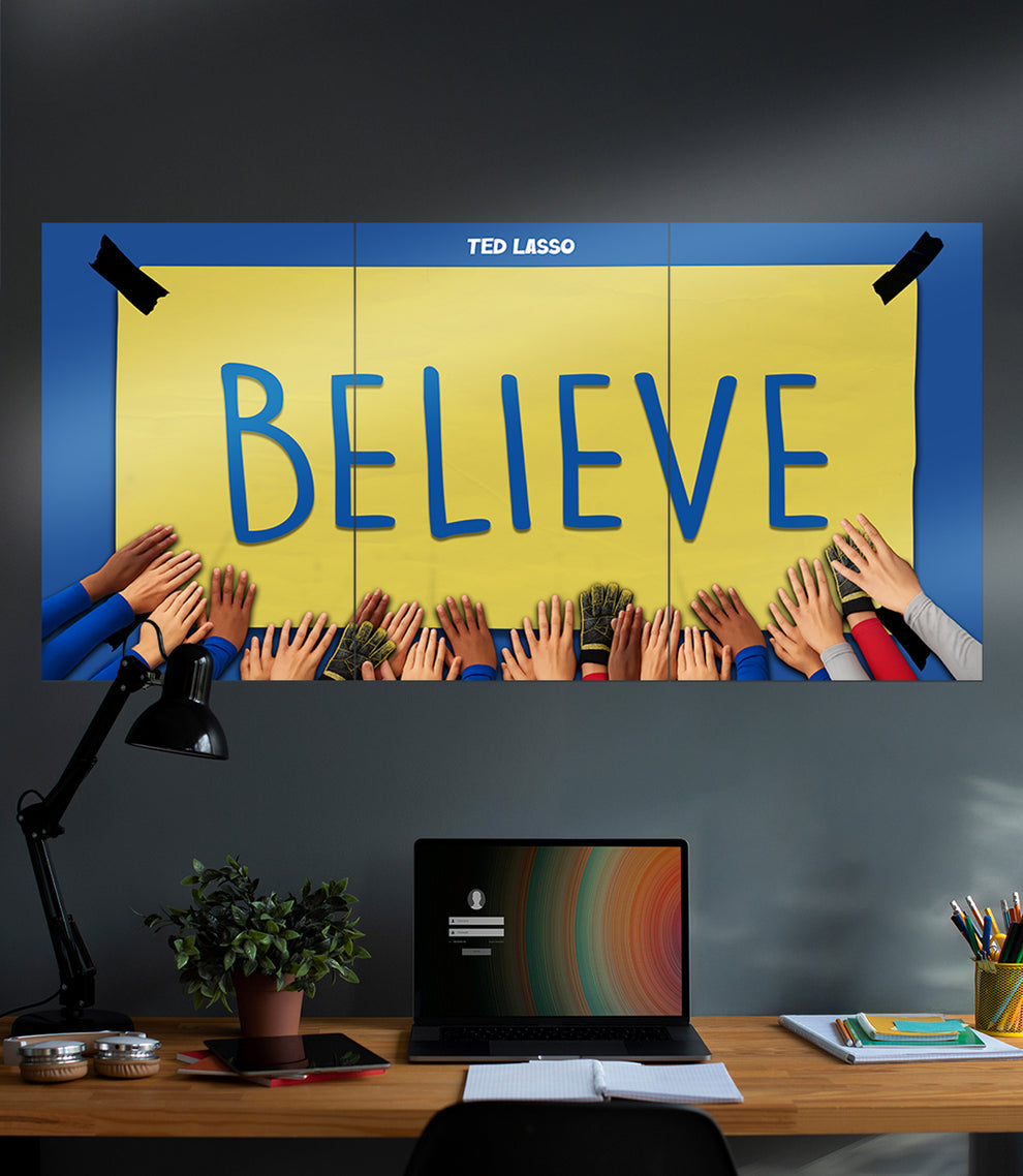Ted Lasso Believe | TV Series Set | 3 Piece Set | Posterized.in