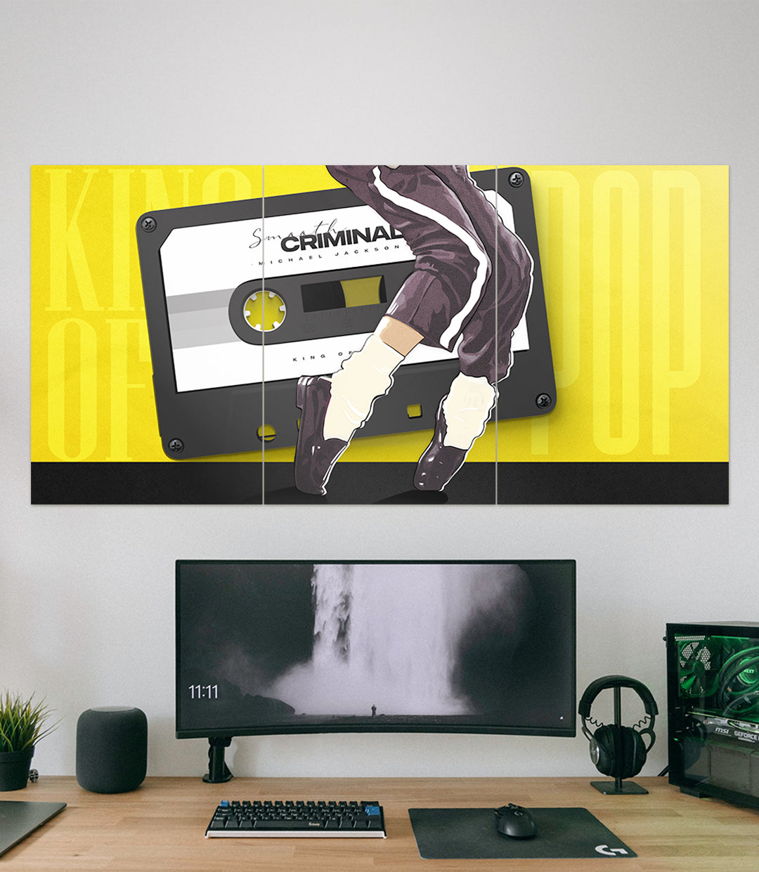 Smooth Criminal #01 | Michael Jackson | Music | 3 Piece Set | Posterized.in