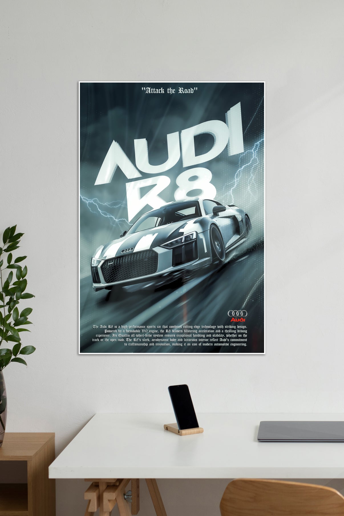 AUDI R8 X Attack | CONCEPT CARS #08 | CAR POSTERS – Posterized