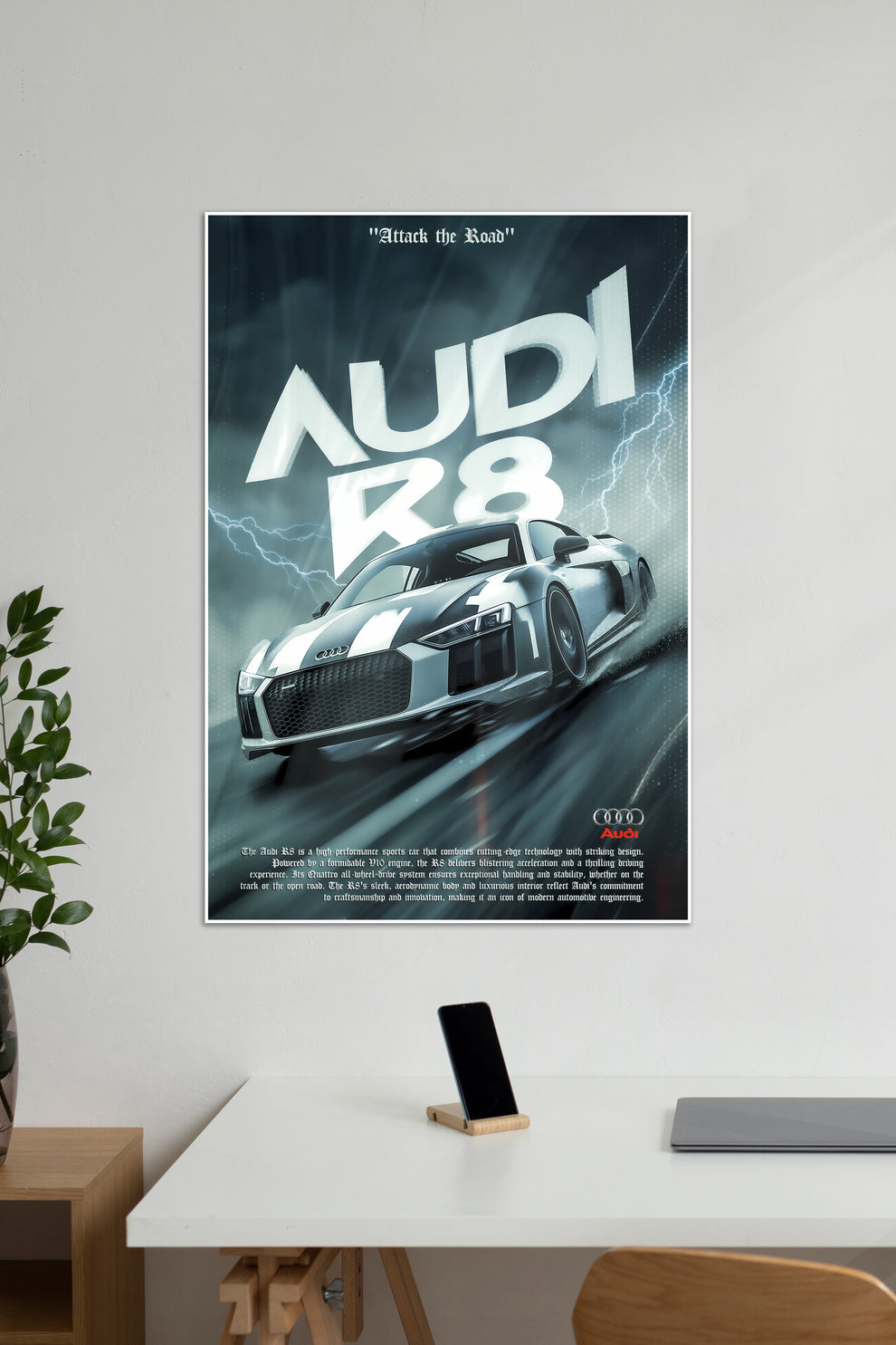 AUDI R8 X Attack | CONCEPT CARS #08 | CAR POSTERS | Posterized.in