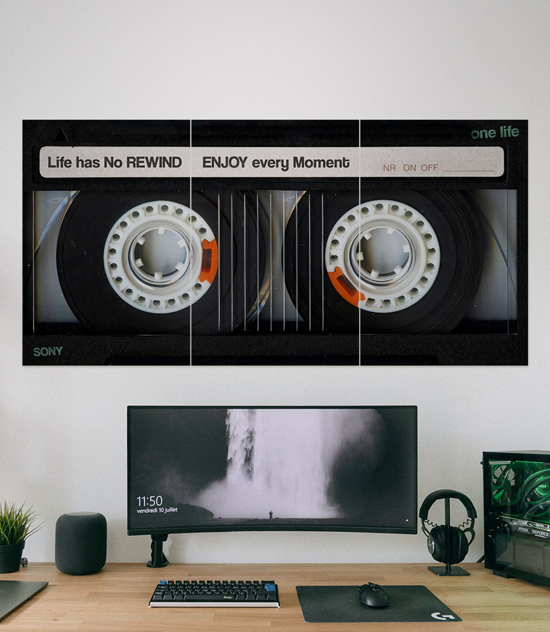 Life has no REWIND Enjoy every Moment | Motivation | 3 Piece Set ...