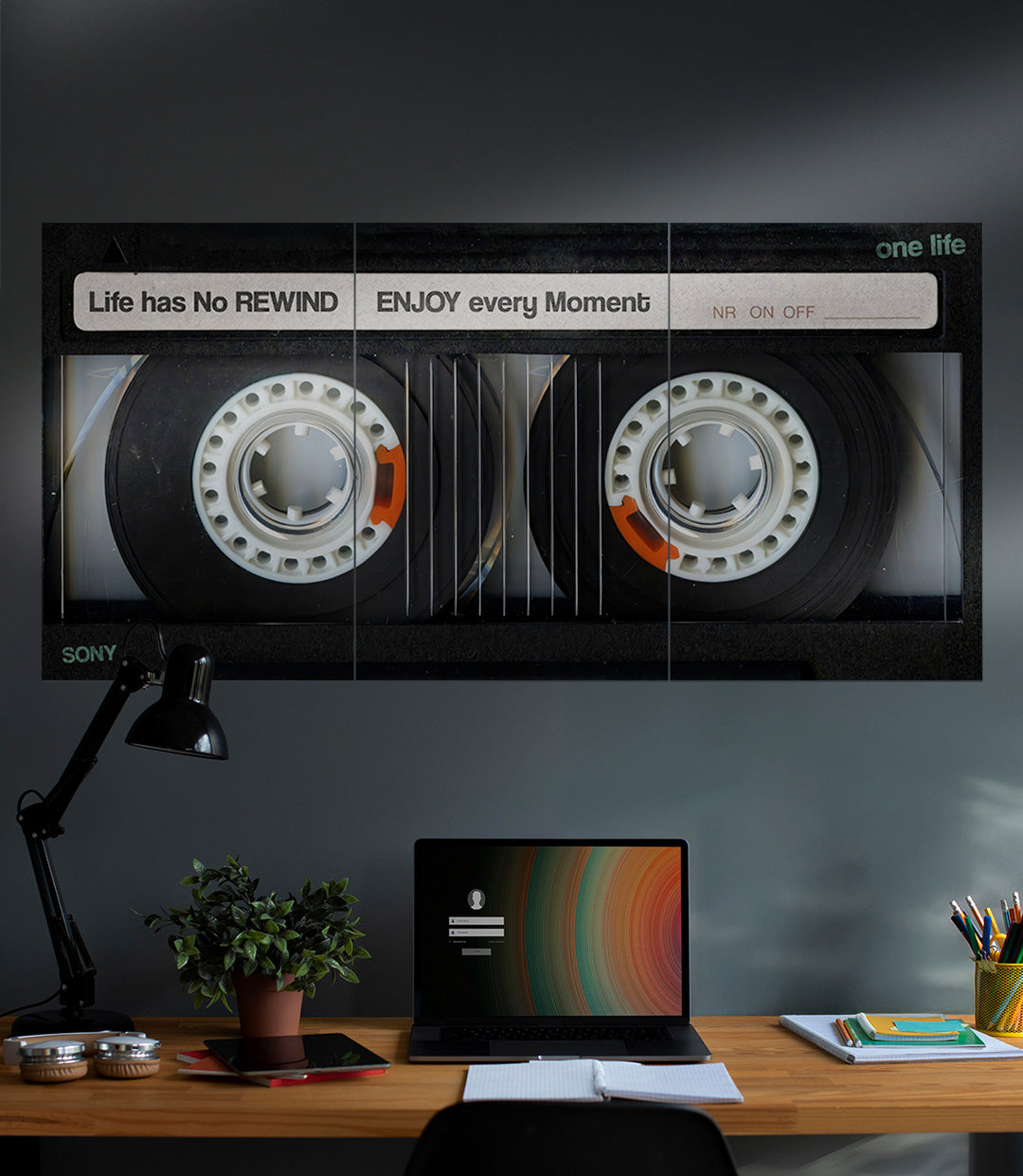 Life has no REWIND Enjoy every Moment | Motivation | 3 Piece Set ...