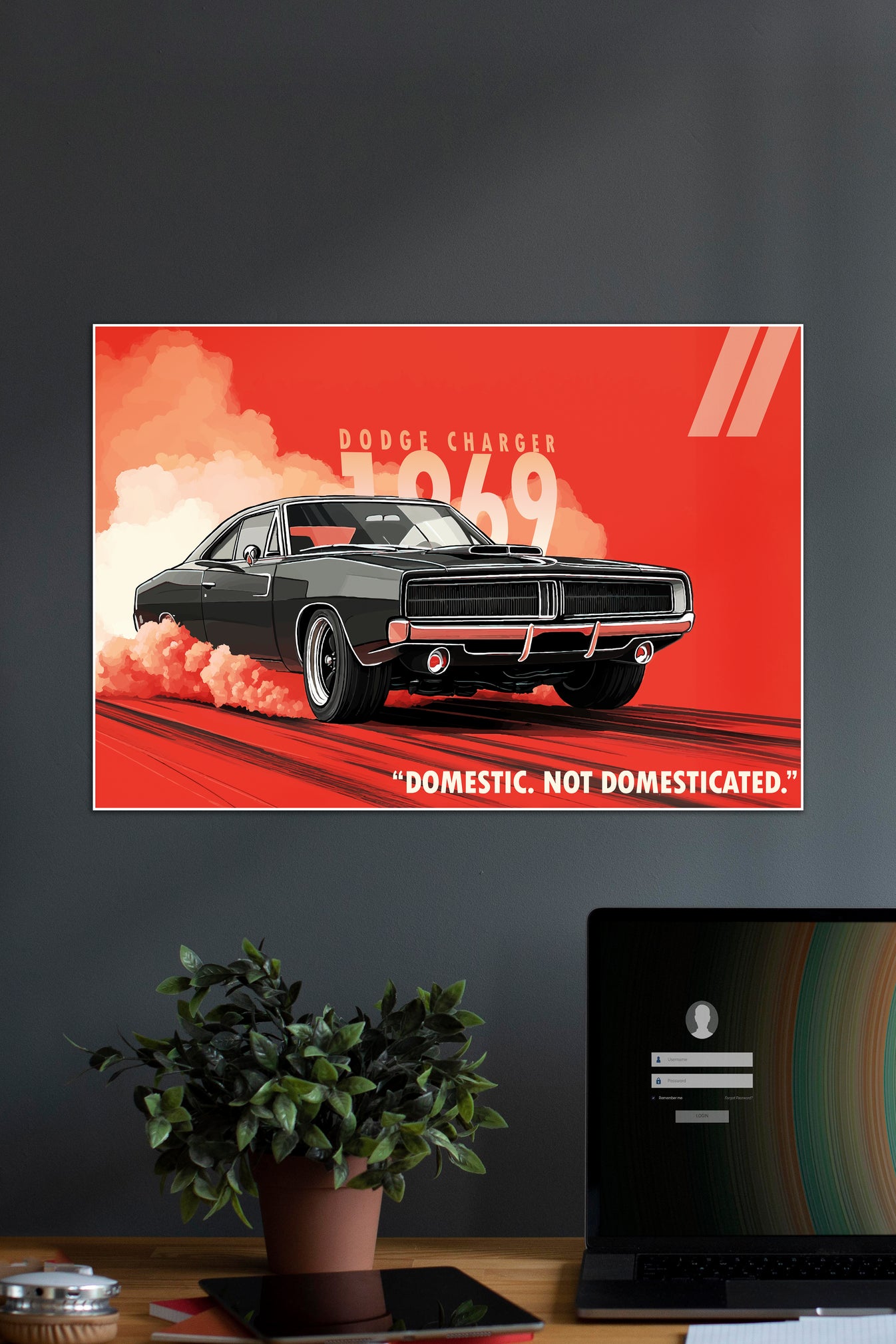 DODGE CHARGER 1969 | VECTOR STYLE CARS #02 | CAR POSTERS | Posterized.in