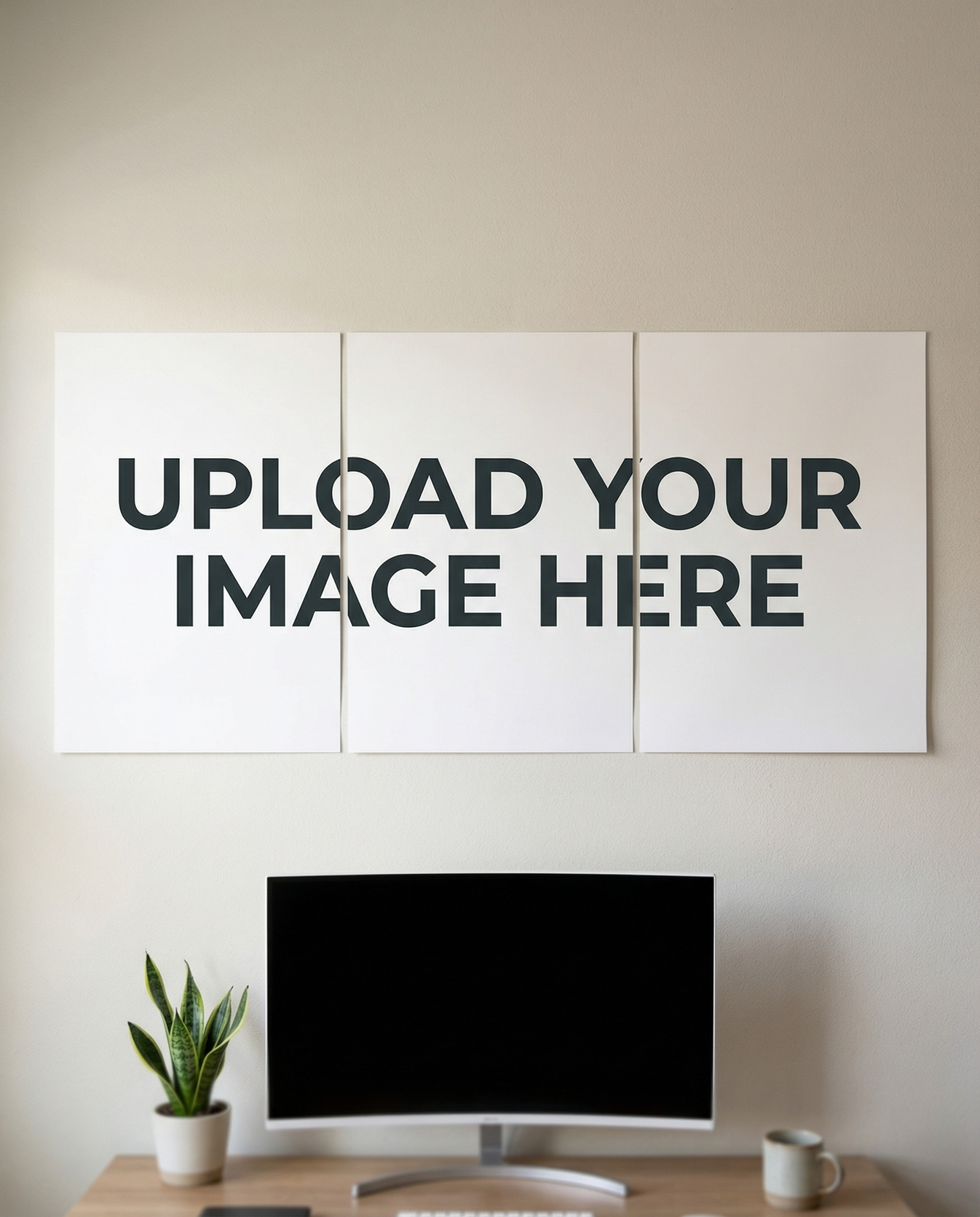 Customize Your Wall Three Piece Split Art Set | Posterized.in