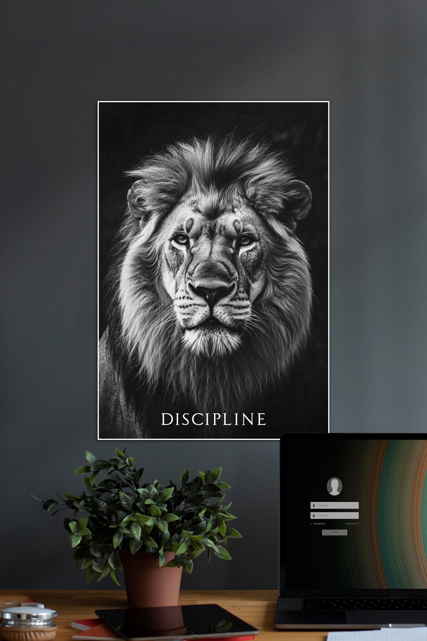 DISCIPLINE | Forge Your Mindset | Motivational Poster | Posterized.in